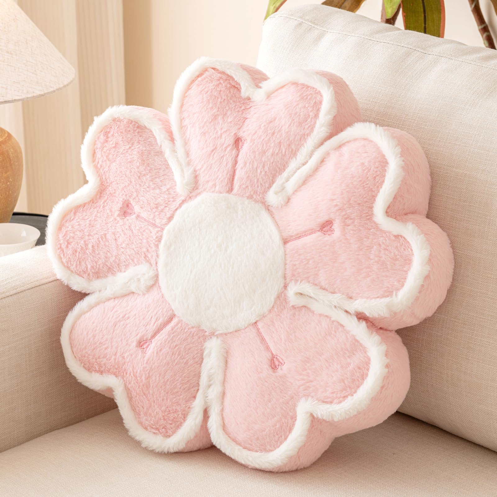 Amazon.com: Znhinery Flower Pillow, Flower Shaped Decorative Throw ...