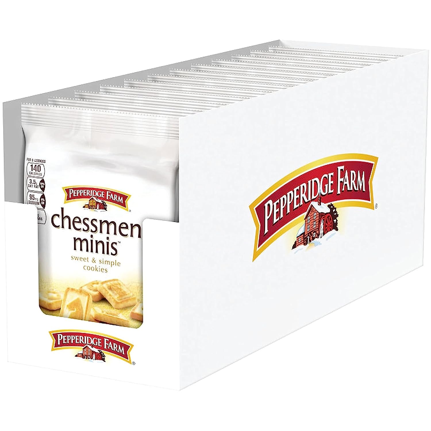 Amazon.com : Pepperidge Farm Chessmen Minis Butter Cookies, 8 Snack ...