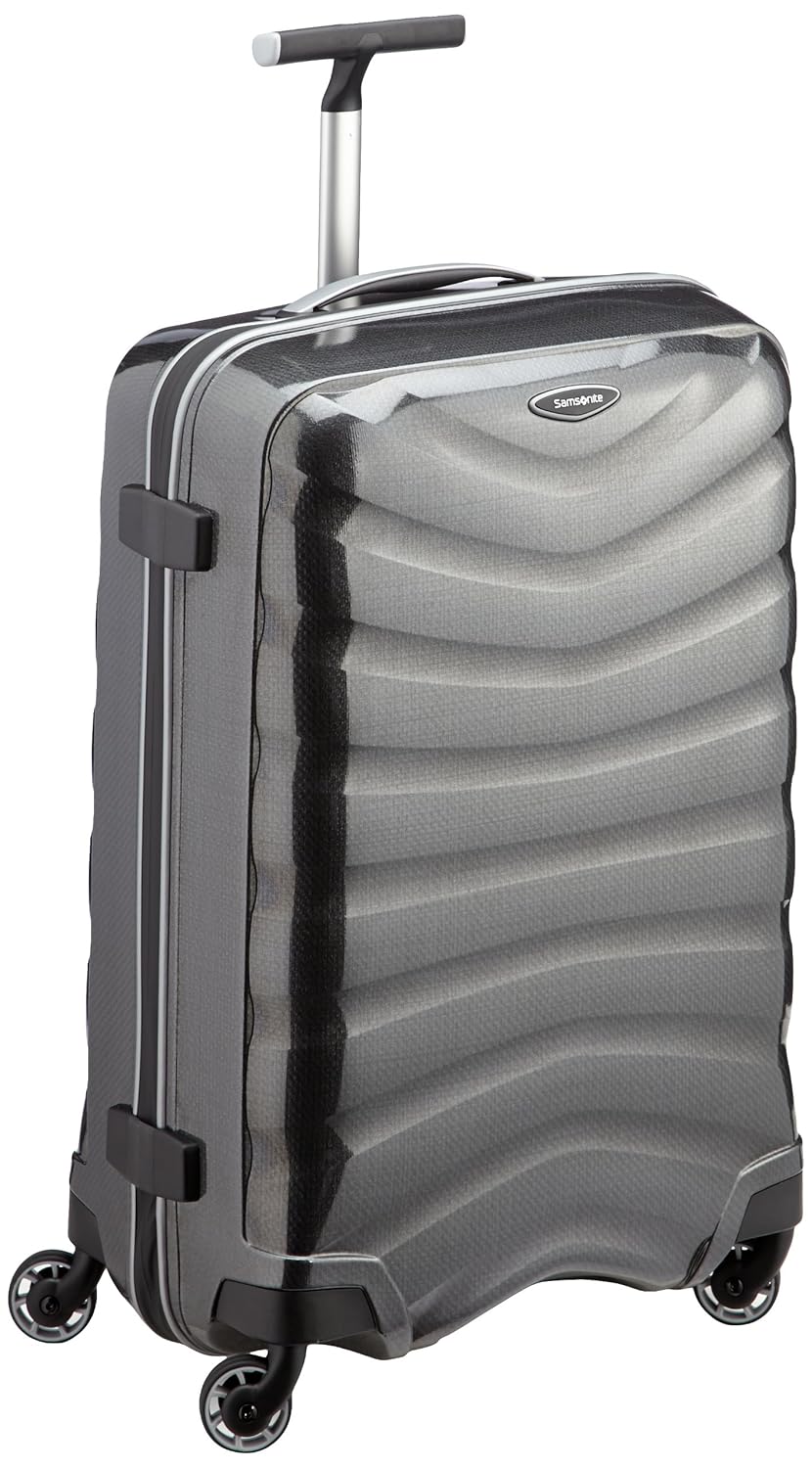 Samsonite Firelite Polycarbonate 69 cms Charcoal Hard Sided Suitcases ...