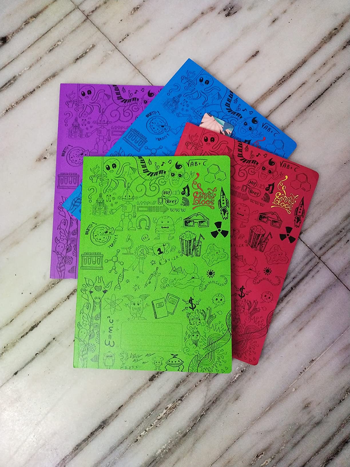 Matrikas Smart Block Flexi Notebook A4 Size 160 Pages- Pack of 4 ...