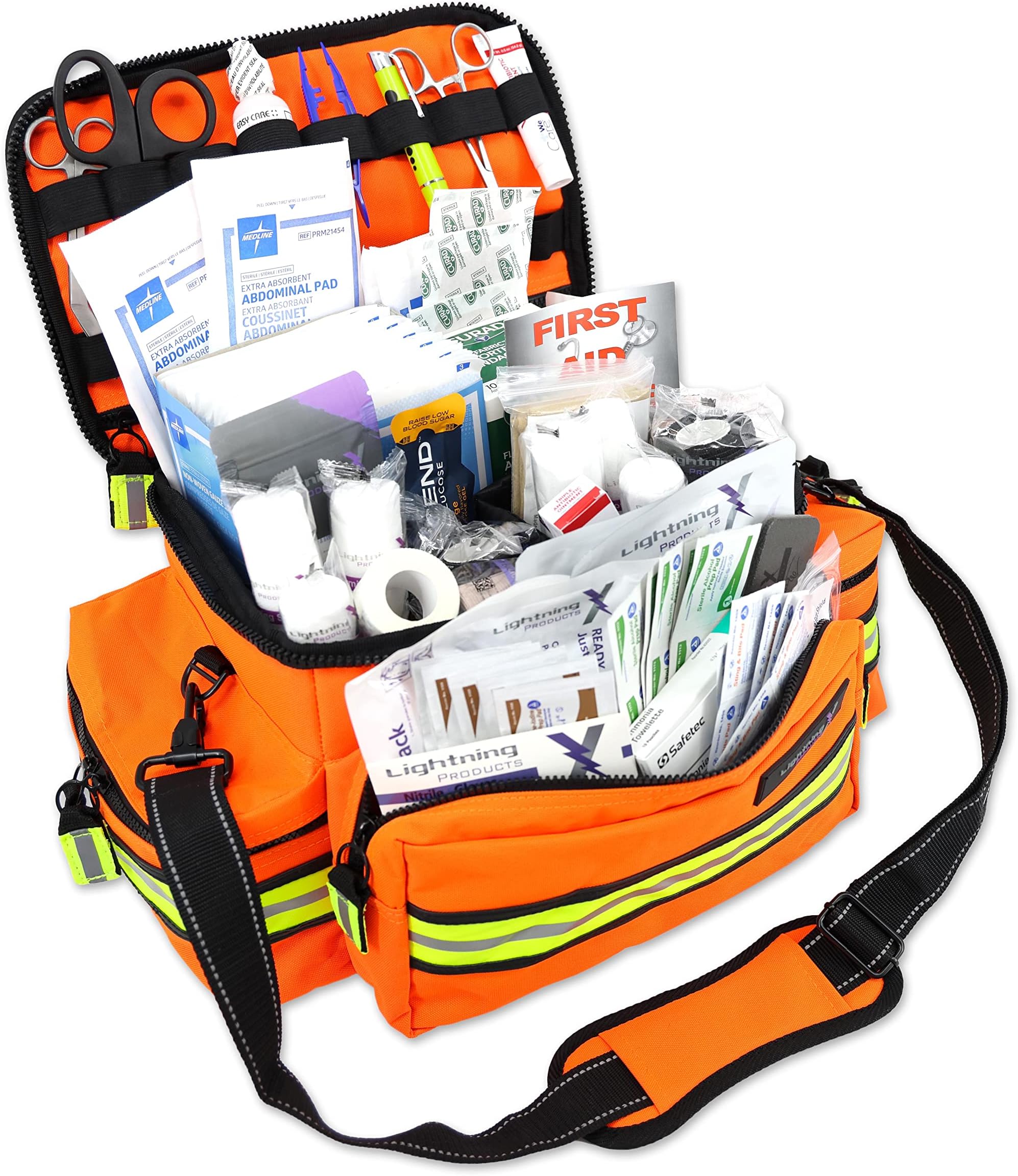 Amazon.com: First Responder Trauma First Aid Kit Bag – Fully Stocked ...