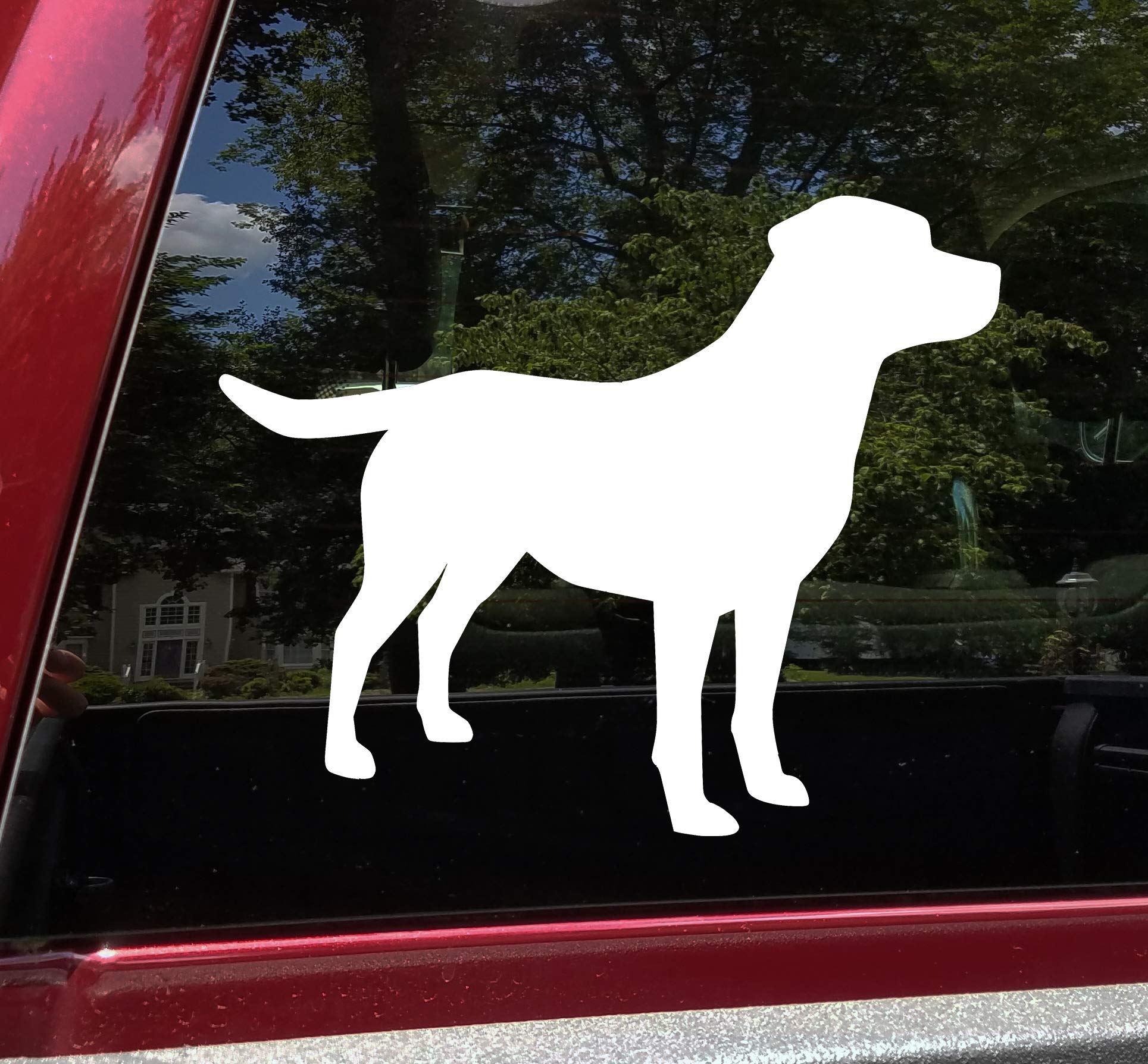 Lab Dog Silhouette Car Labrador Dog Head Vinyl Car Decal Sticker | Dog