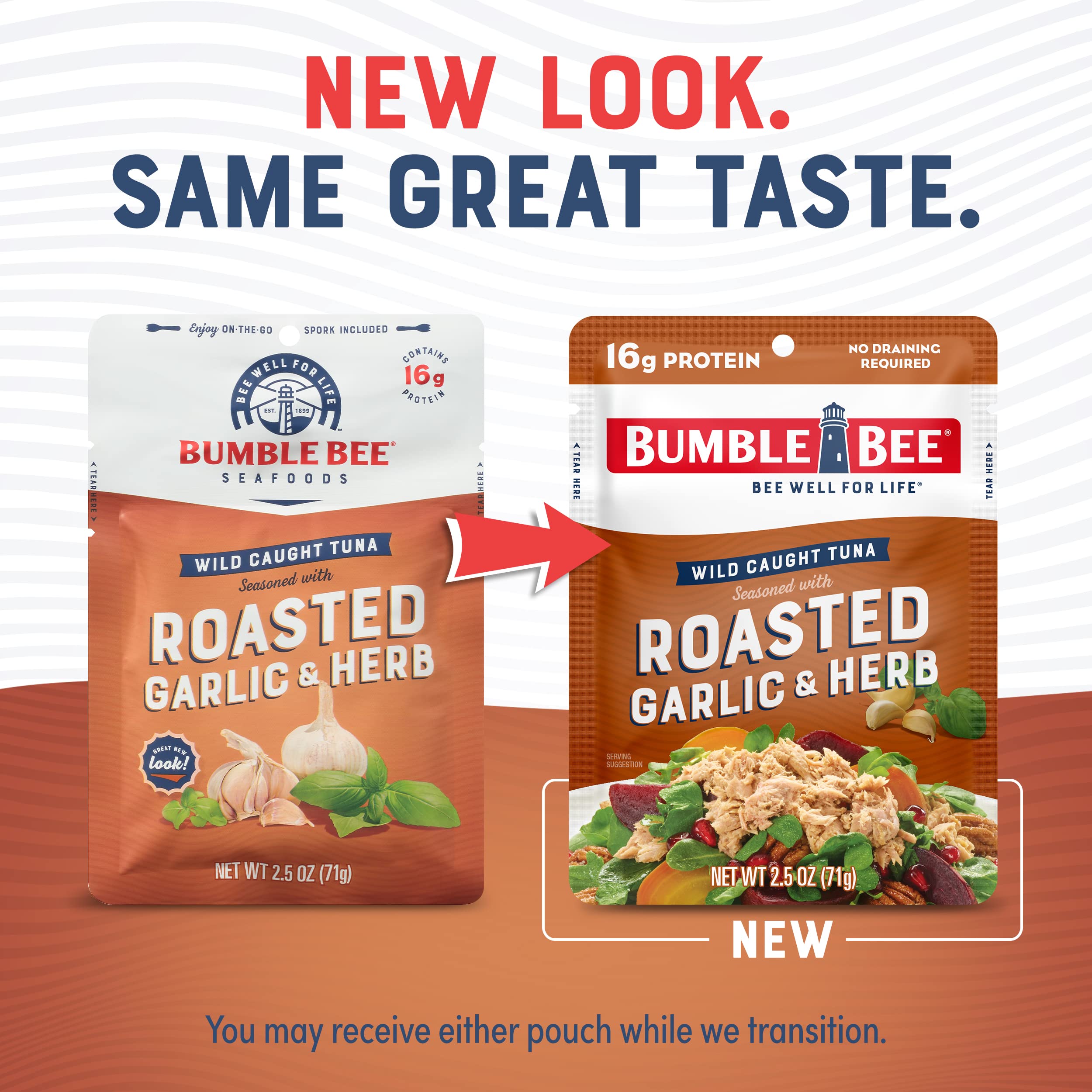 Snapklik.com : Bumble Bee Roasted Garlic & Herb Seasoned Tuna, 2.5 Oz ...