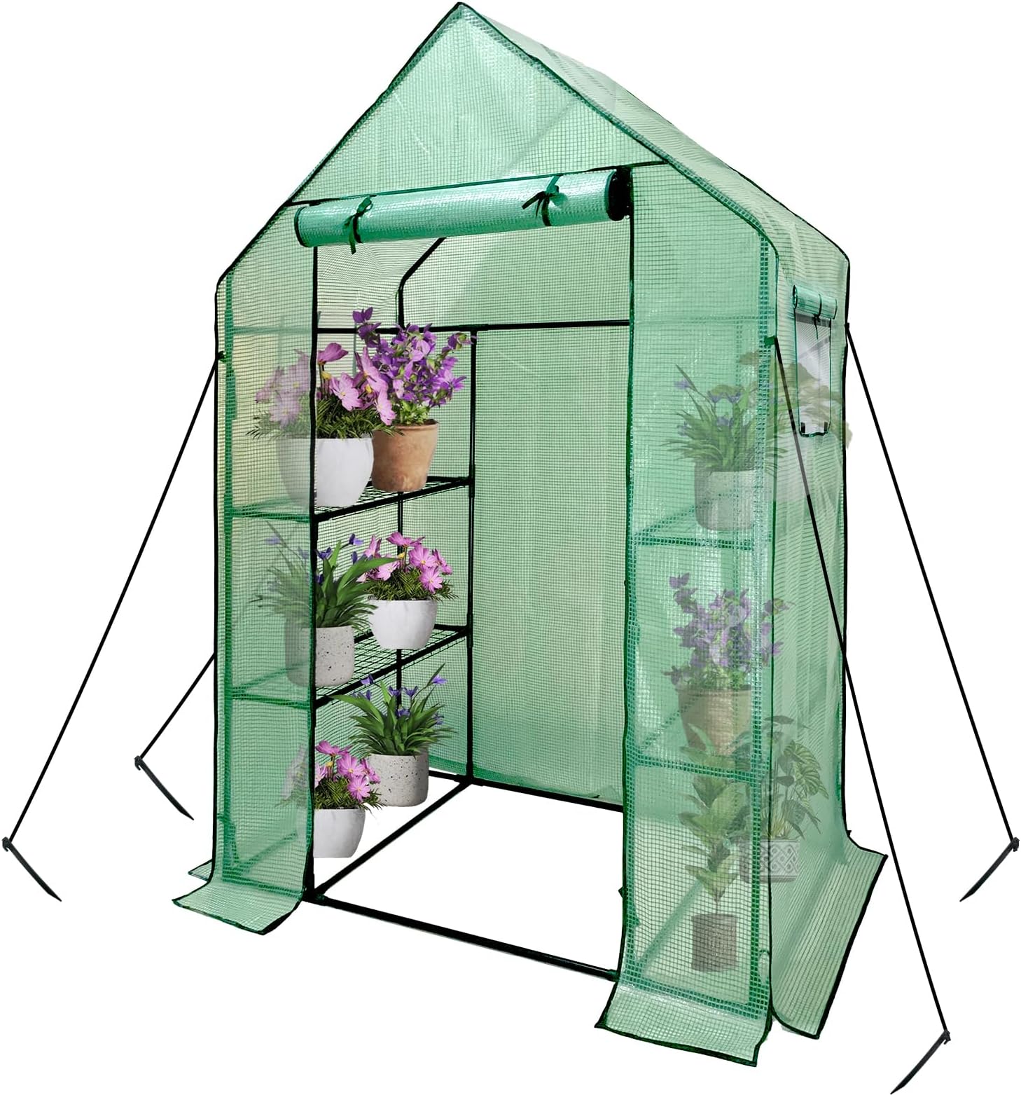 Worth Garden Mini invernadero de 4 niveles, 63 pulgadas de alto x 27 ...