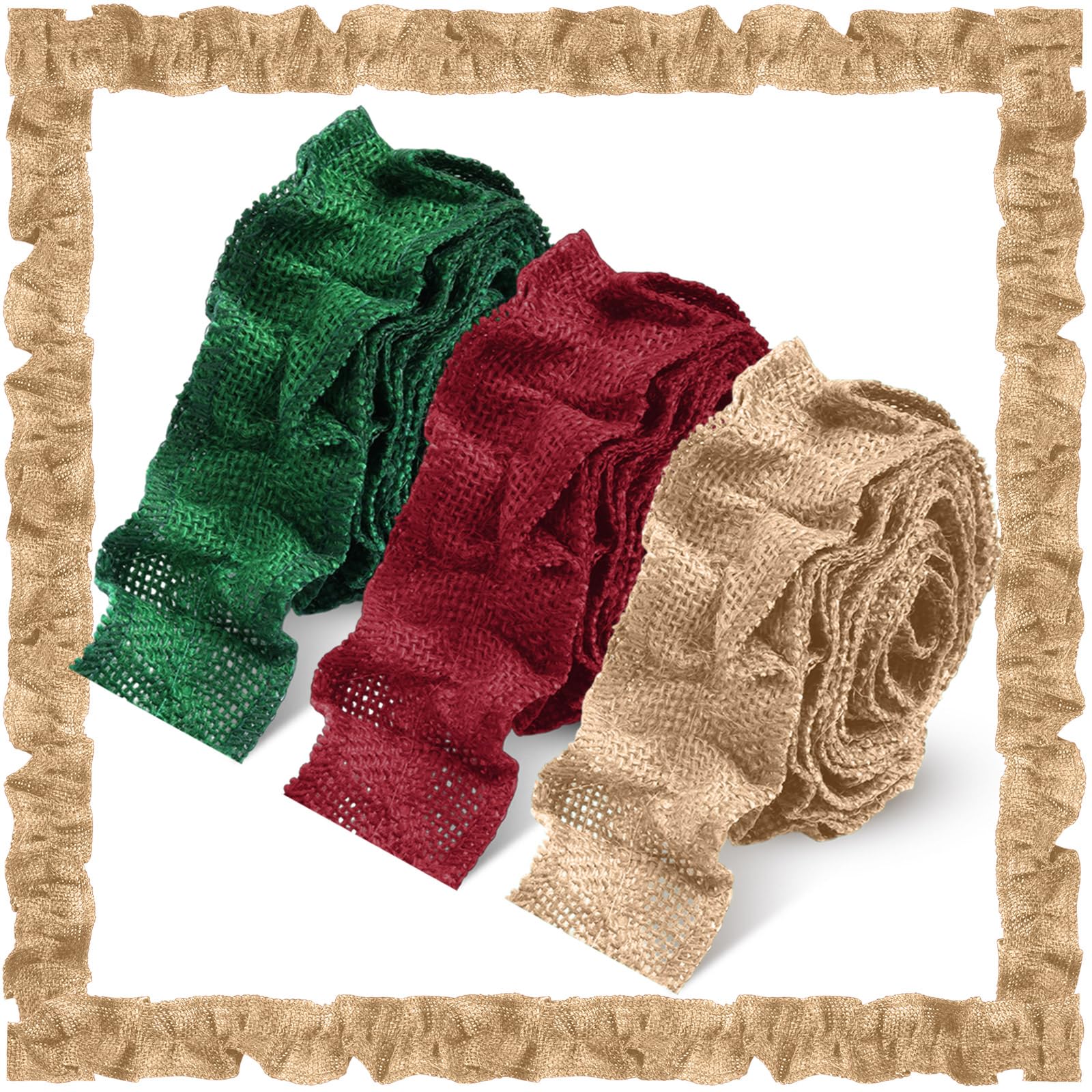 Amazon.com: HunnmingRe 3 Rolls Christmas Ruffled Bulletin Board Borders ...