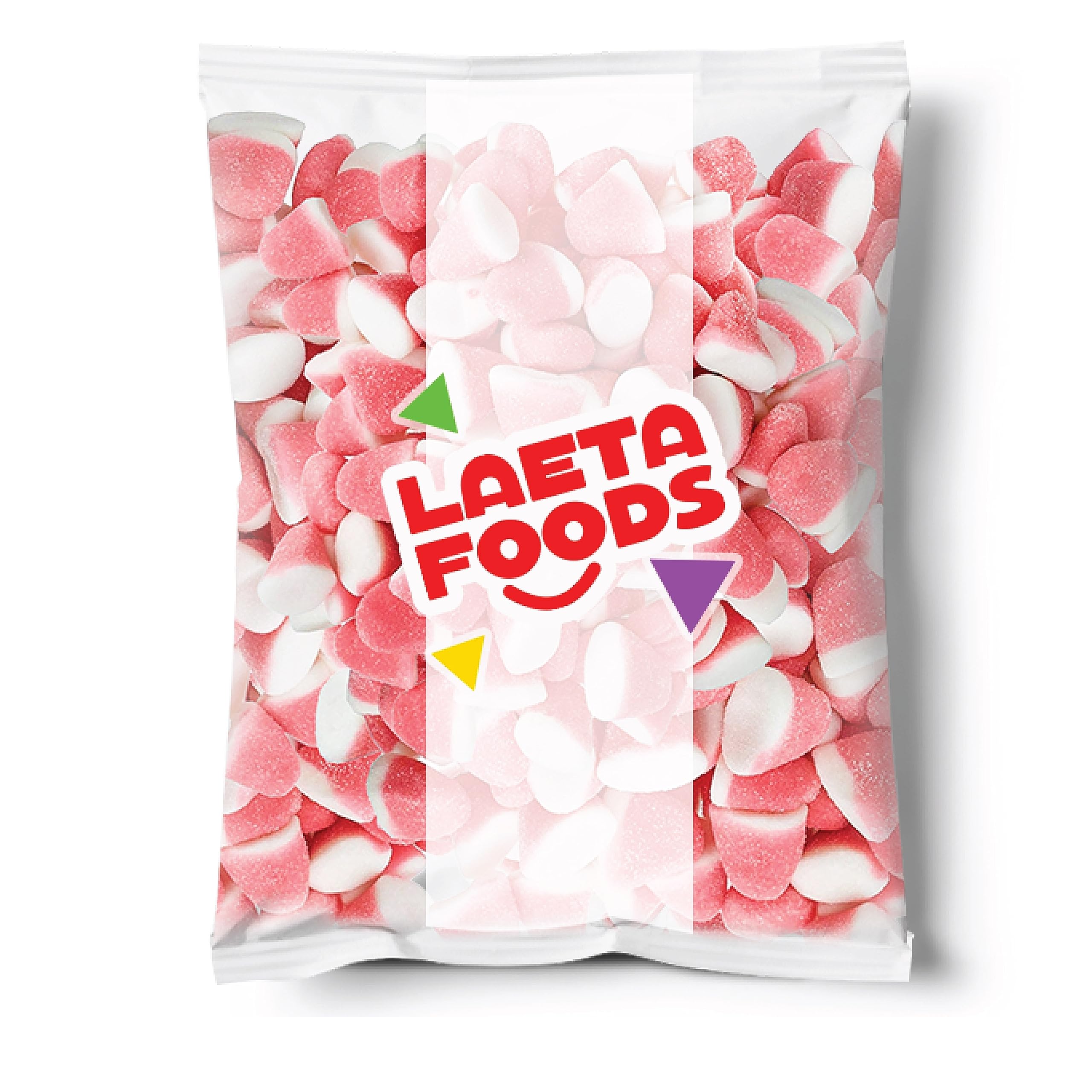 Snapklik.com : Valentines Day Candy - Strawberry Puffs, Pink Gummy Candy