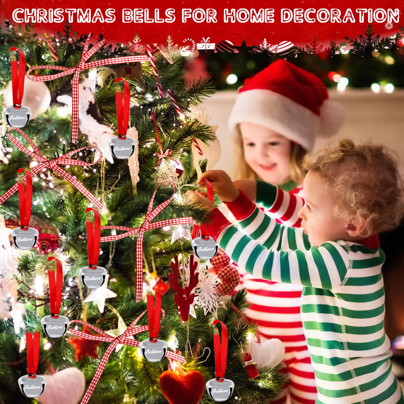 Snapklik.com : Christmas Believe Bell Ornaments, Polar Express Bell ...