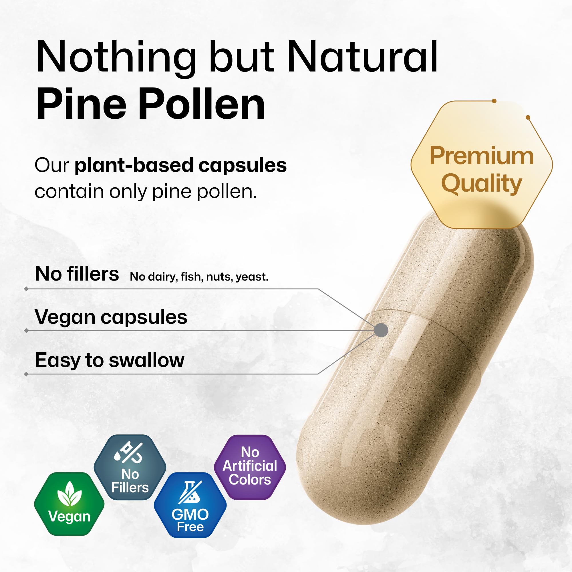 Snapklik.com : Pine Pollen Powder Capsules - Organic Pine Pollen ...