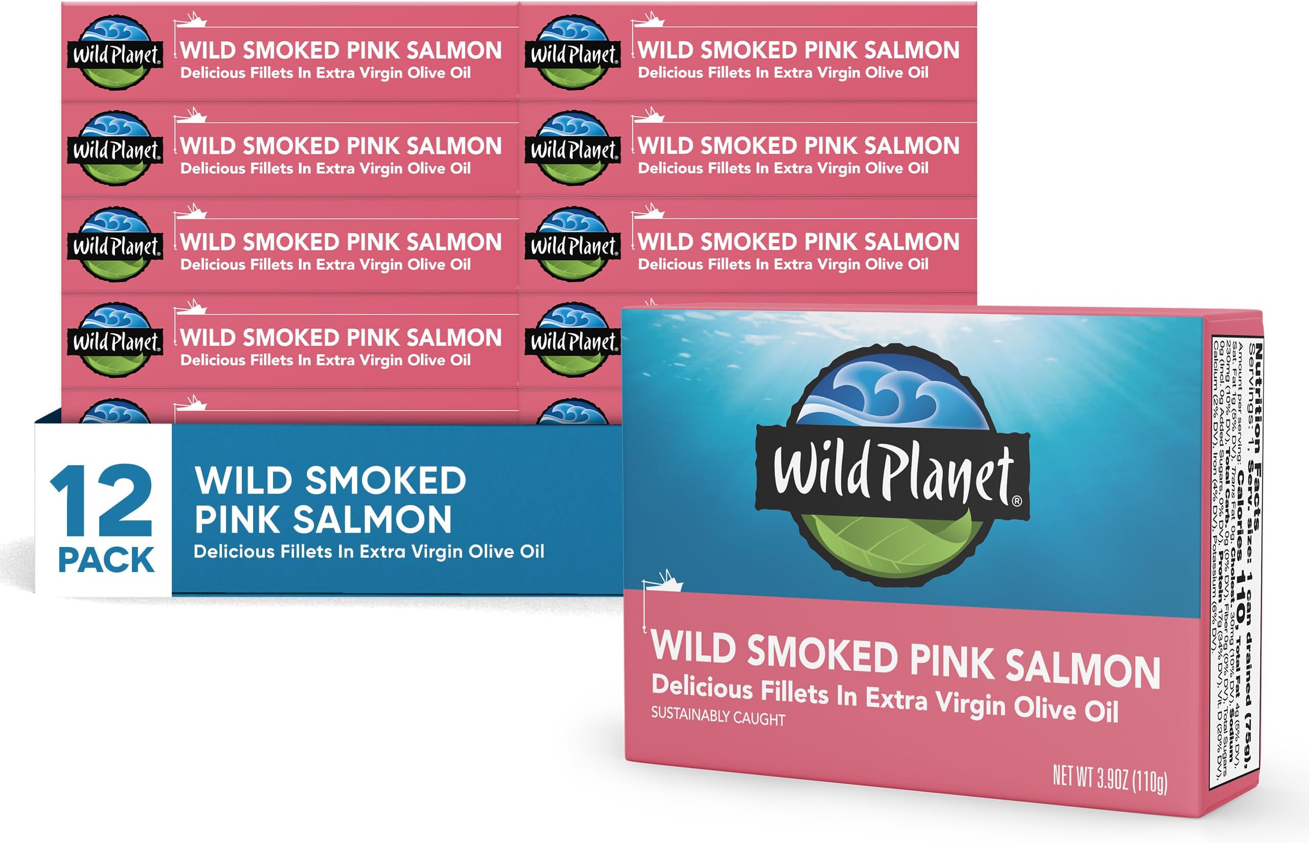 Amazon.com: Wild Planet Wild Sockeye Salmon, 6 oz : Grocery & Gourmet Food