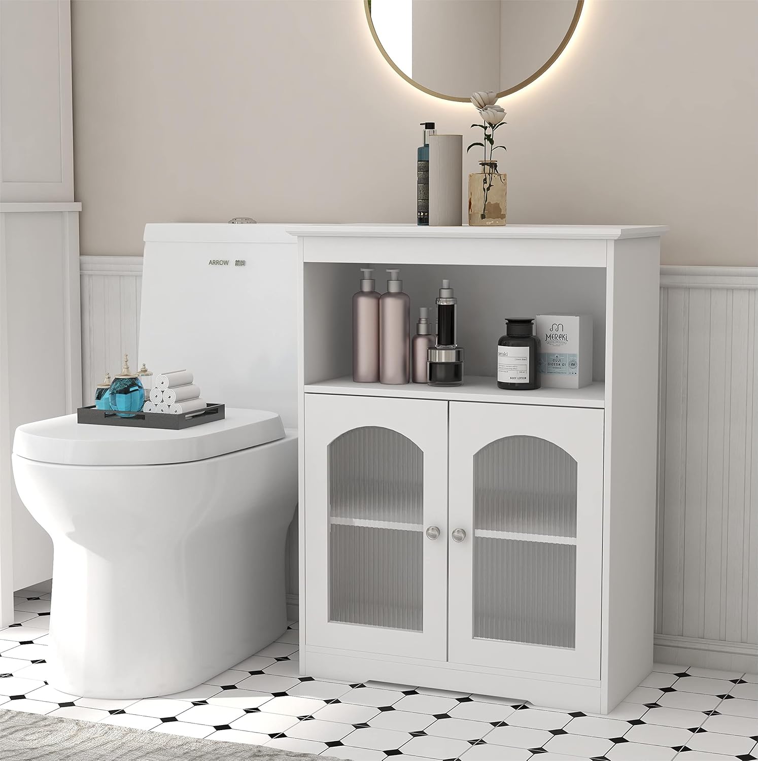 Amazon.com: AMOCID Bathroom Medicine Cabinet, Space Saving Storage Rack ...