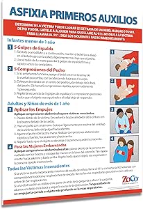 Amazon.com: Choking Poster for Infant, Child, Adult in Spanish (5 Pack ...