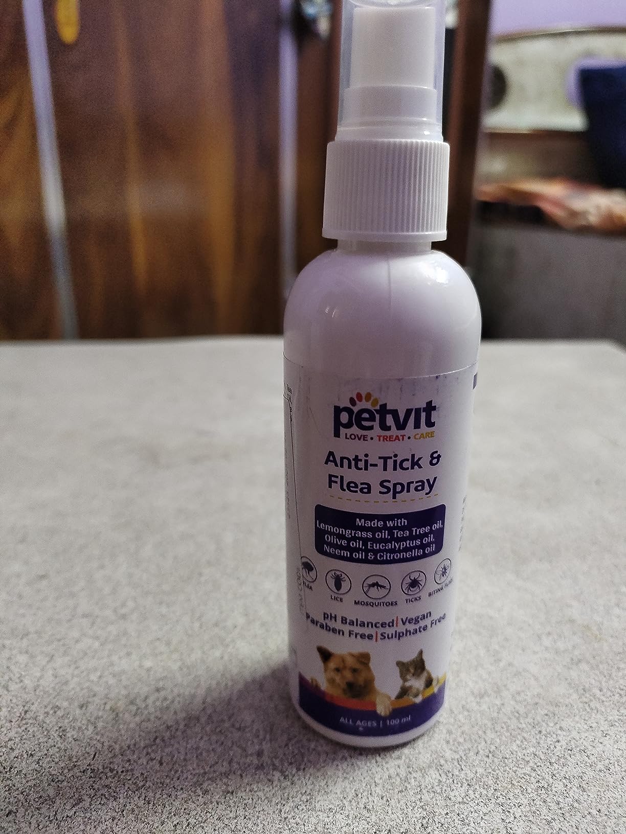 Petvit Tick Spray for Dogs | Ticks and Fleas Remover for Dogs | Dog ...