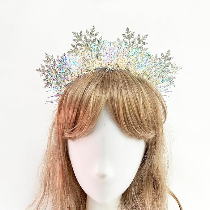Amazon.com: Soochat Snowflake Head Boppers Headband Glitter Christmas ...
