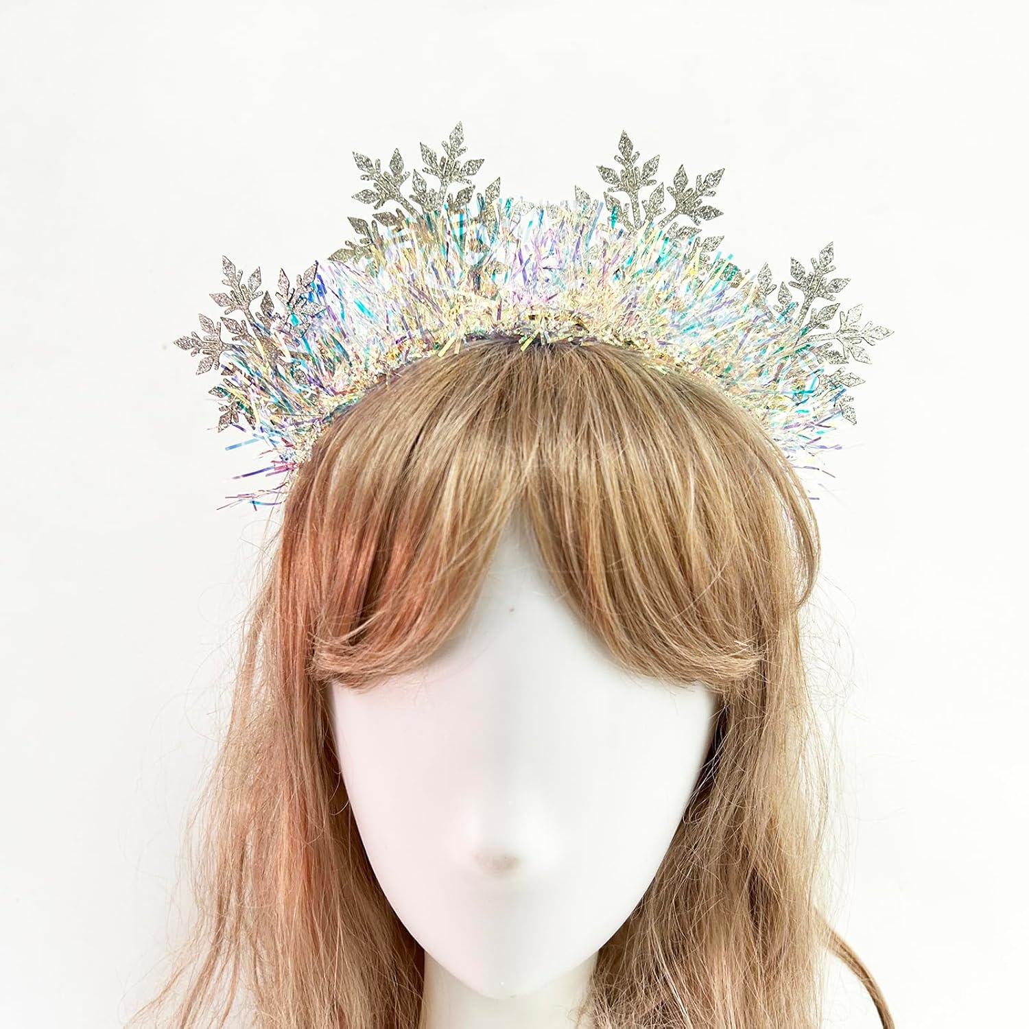Amazon.com : Soochat Snowflake Head Boppers Headband Glitter Christmas ...