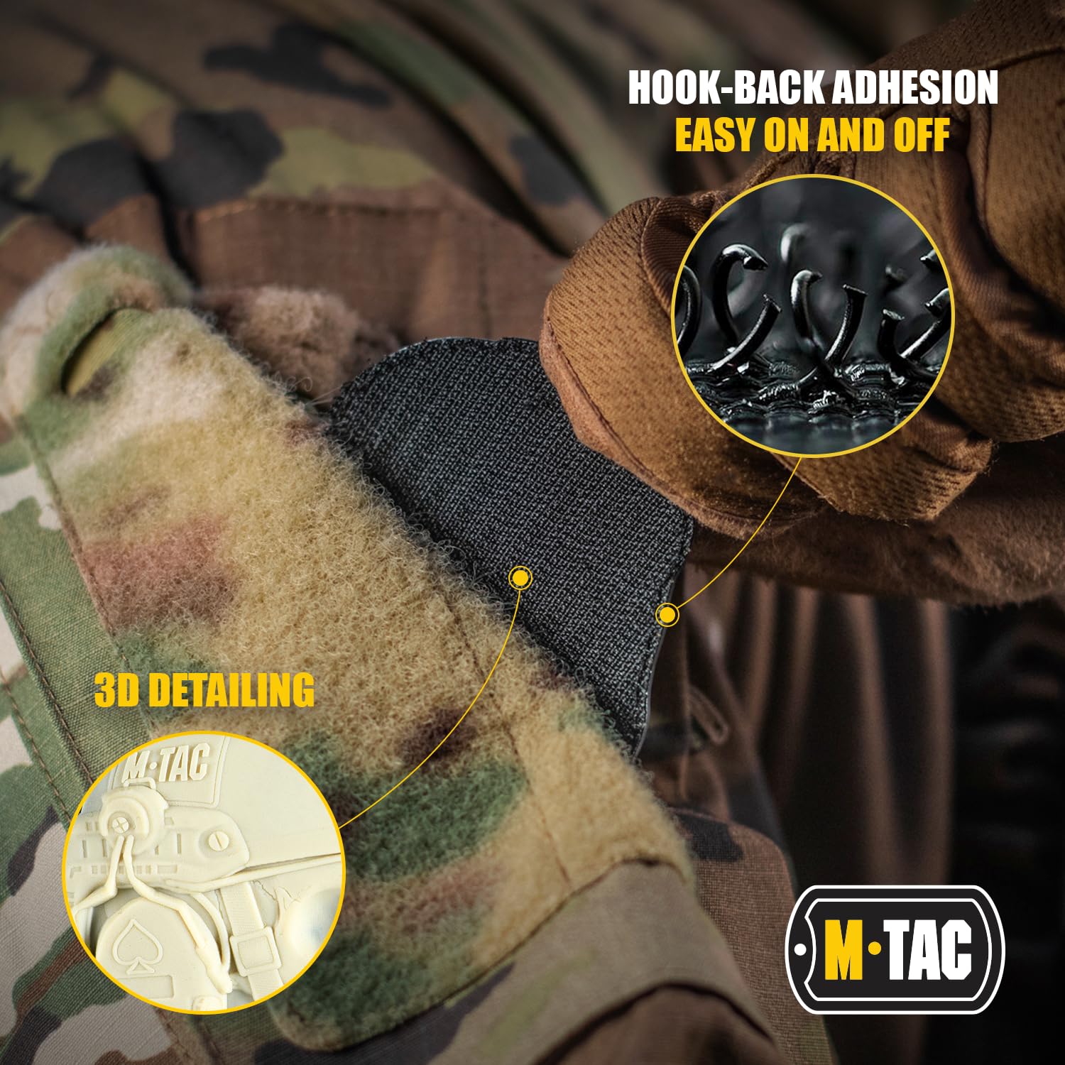 3D PVC M-Tac 3D Skull Morale Patch | PVC Military Tactical Patch With ...