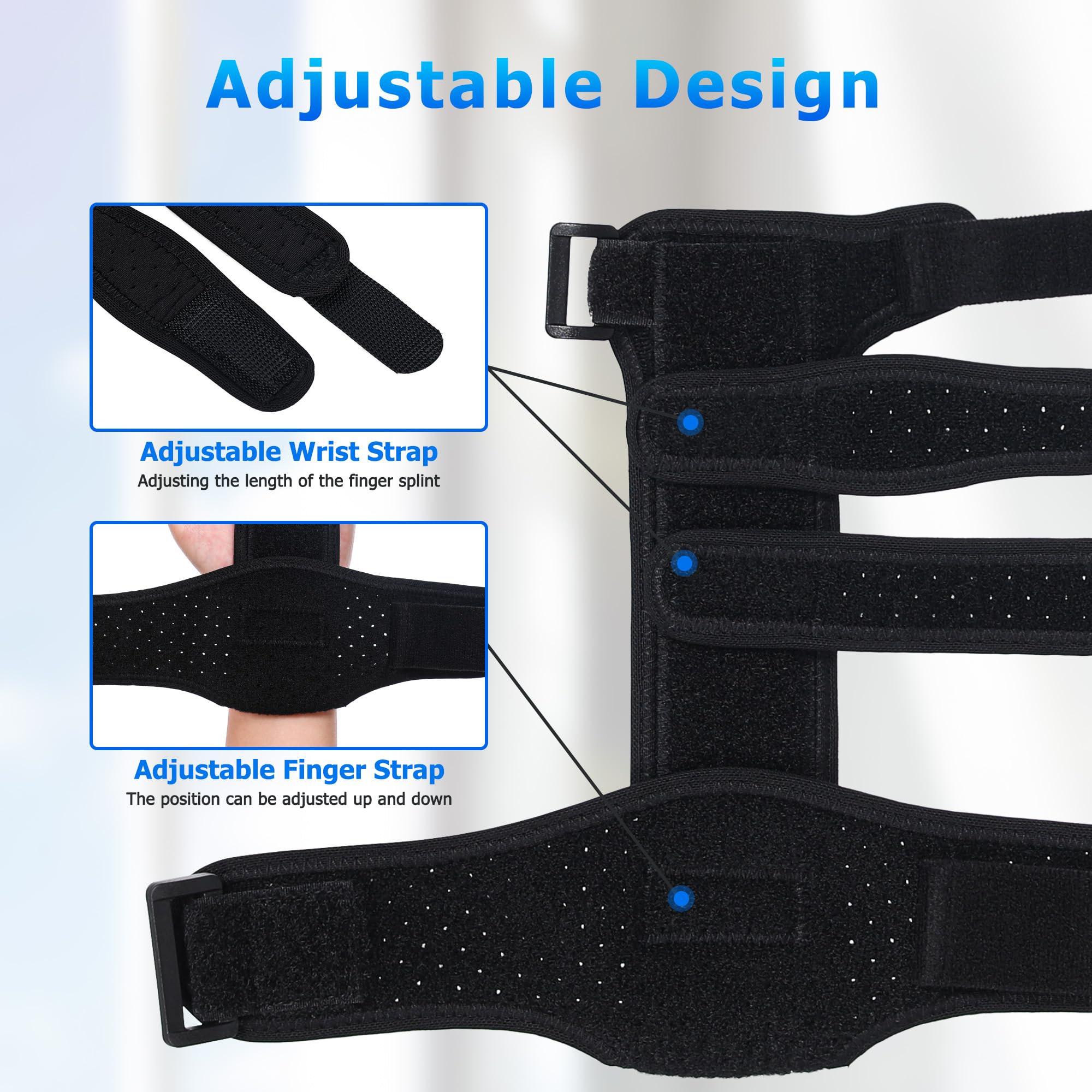 Snapklik.com : 2 Finger Splint, Reversible Trigger Finger Splint ...