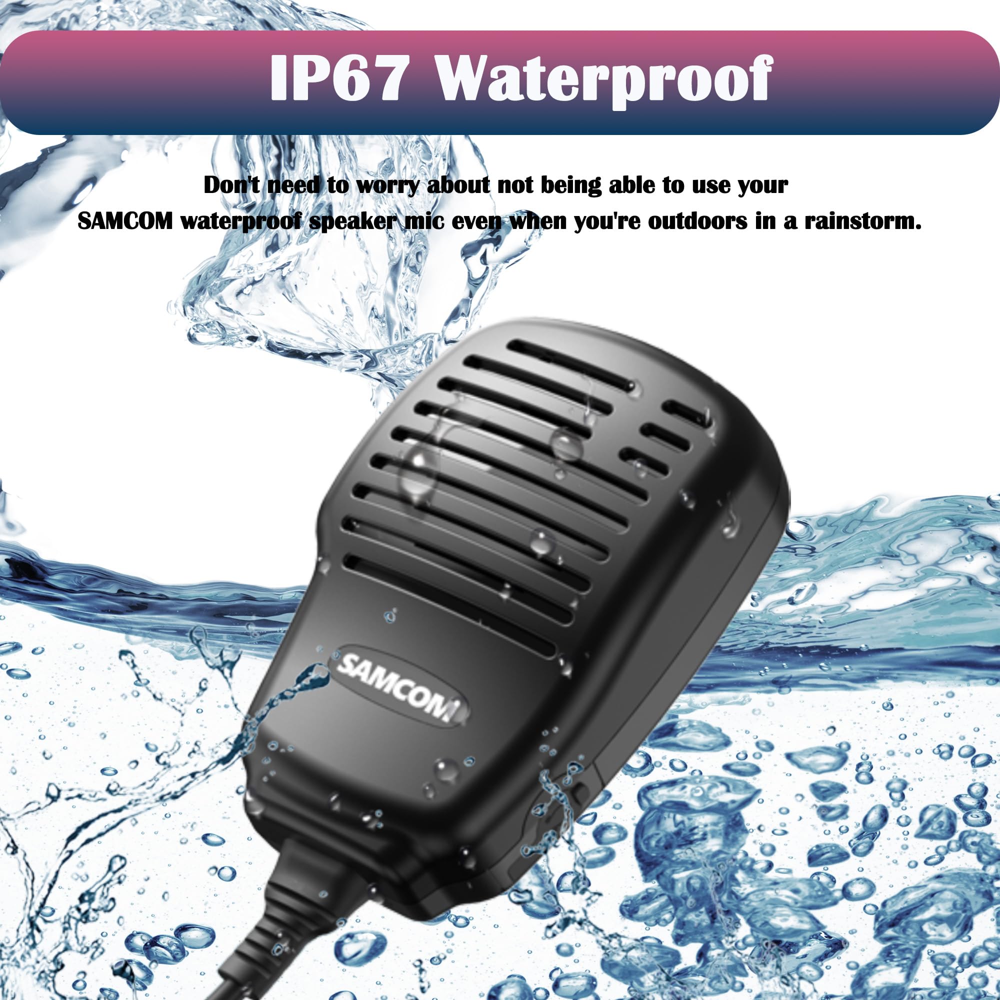Timber-Tite Wood Fasteners SAMCOM IP67 Waterproof Shoulder Microphone ...