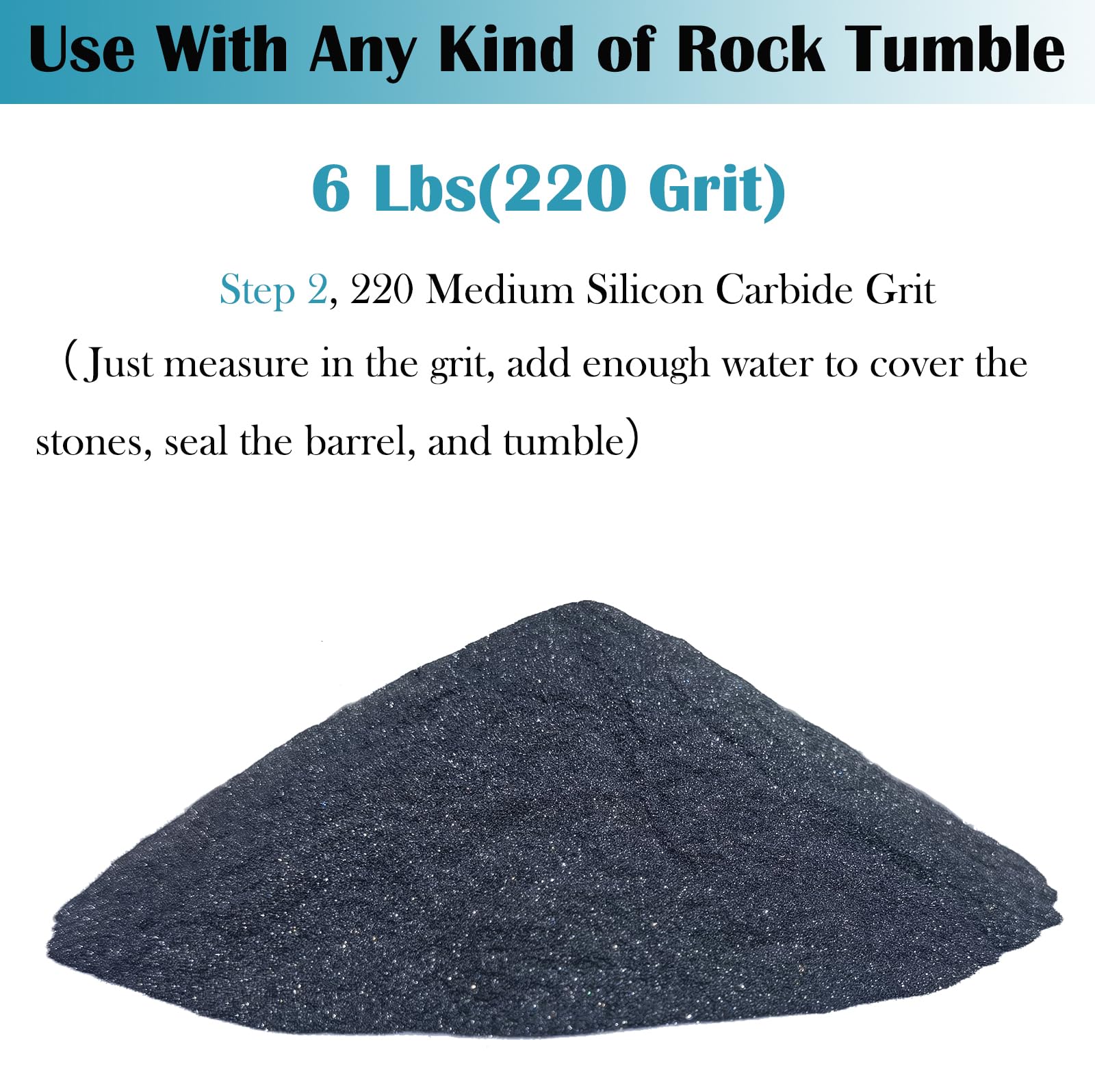 Snapklik.com : SACKORANGE 6 LBS Step-2 220 Grit Silicon Carbide Rock ...
