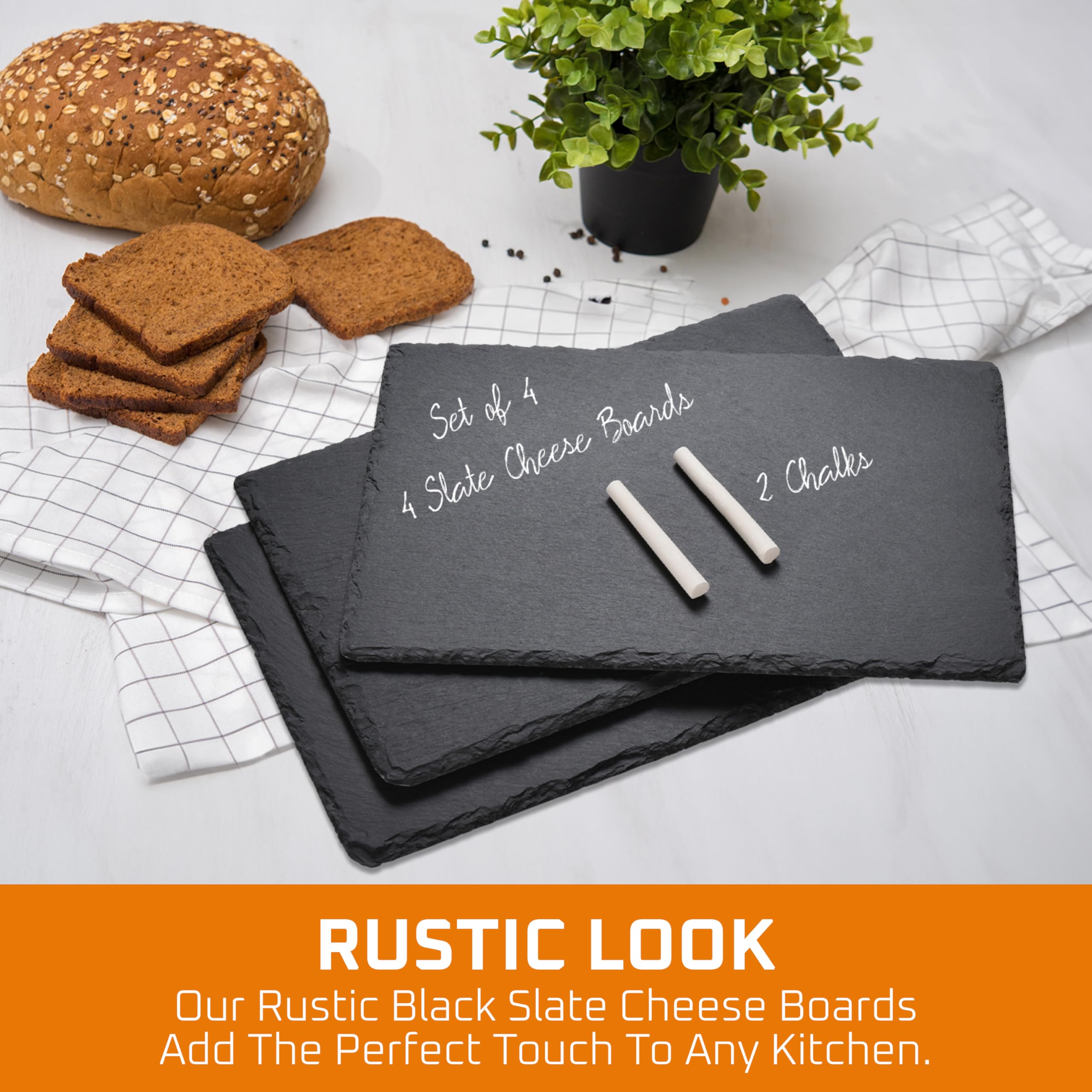Slate Tiles For Reptiles Bruntmor Slate Cheese Boards With 2 Chalks ...