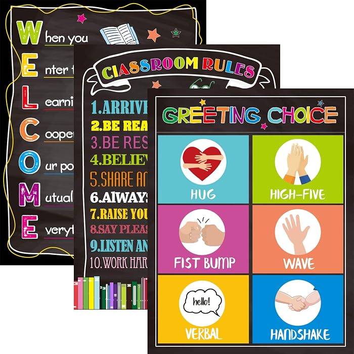 Buy Classroom Poster Set Decorations Welcome Back To School Classroom