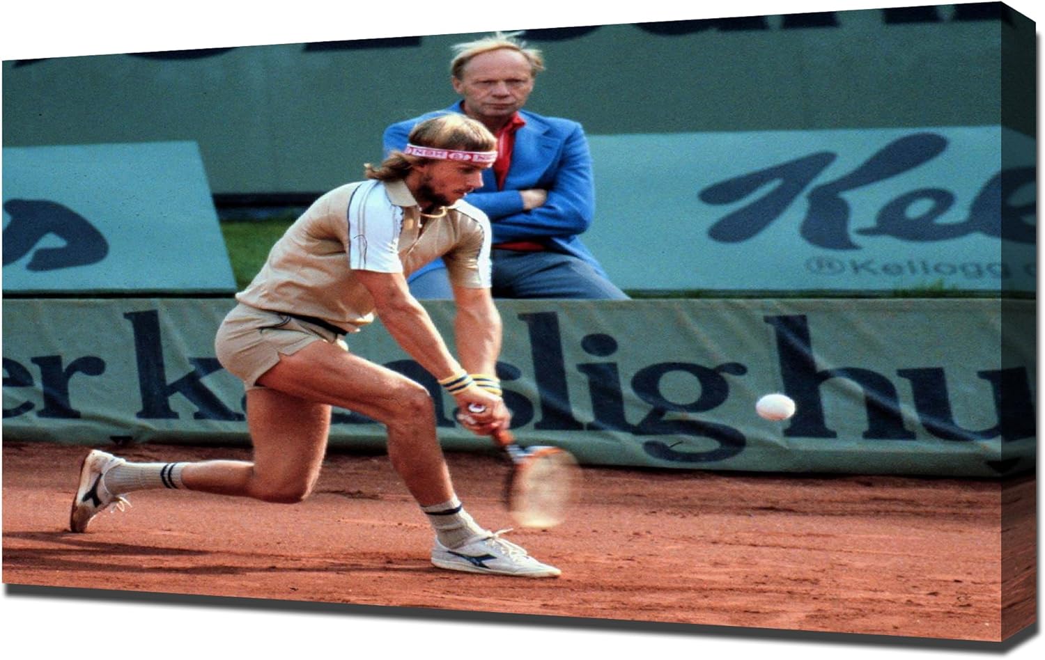 Amazon.com: Tennis Bjorn Borg 1 - Canvas Art Print: Posters & Prints