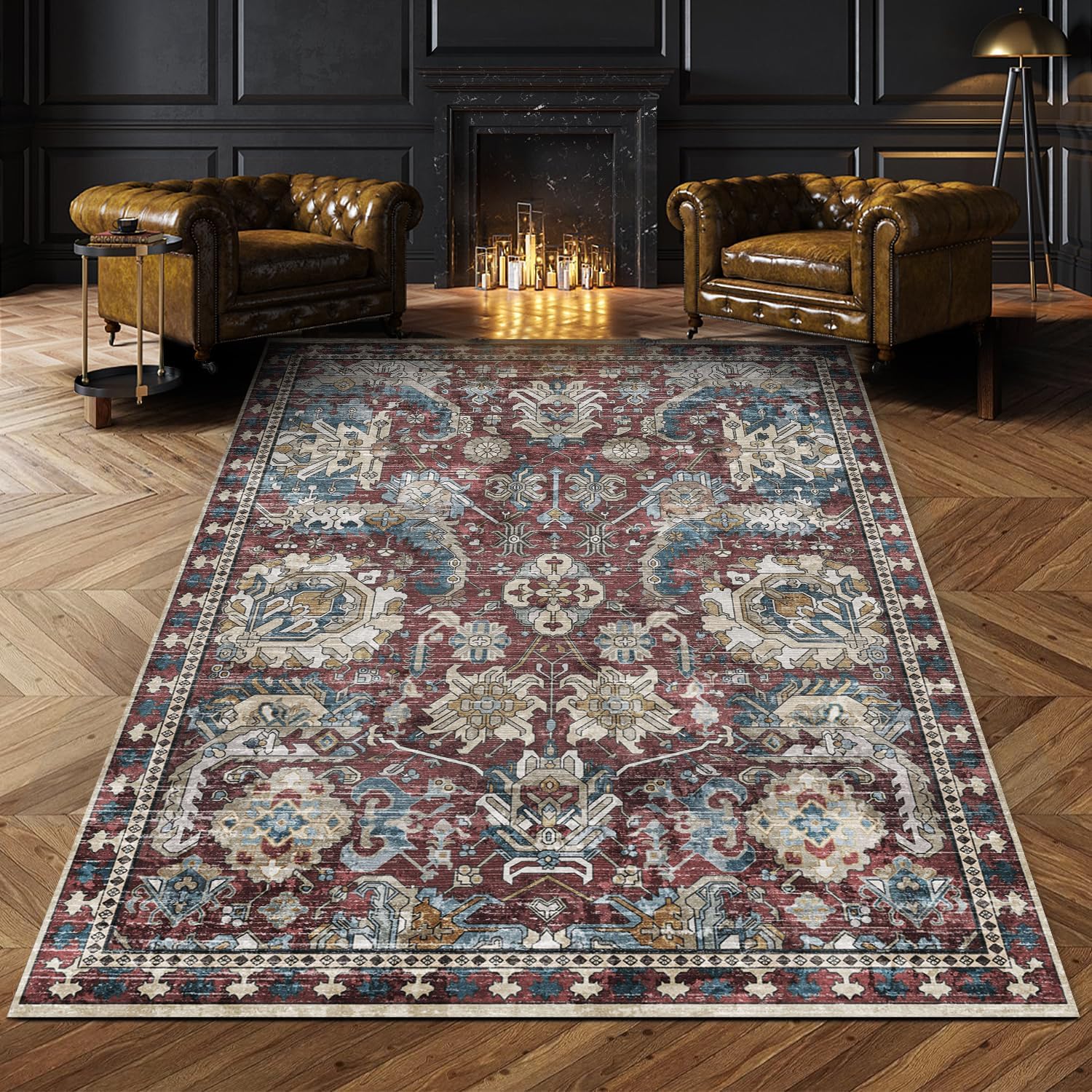 Amazon.com: RUGSURE Washable Area Rugs - Perfect for Living Room ...