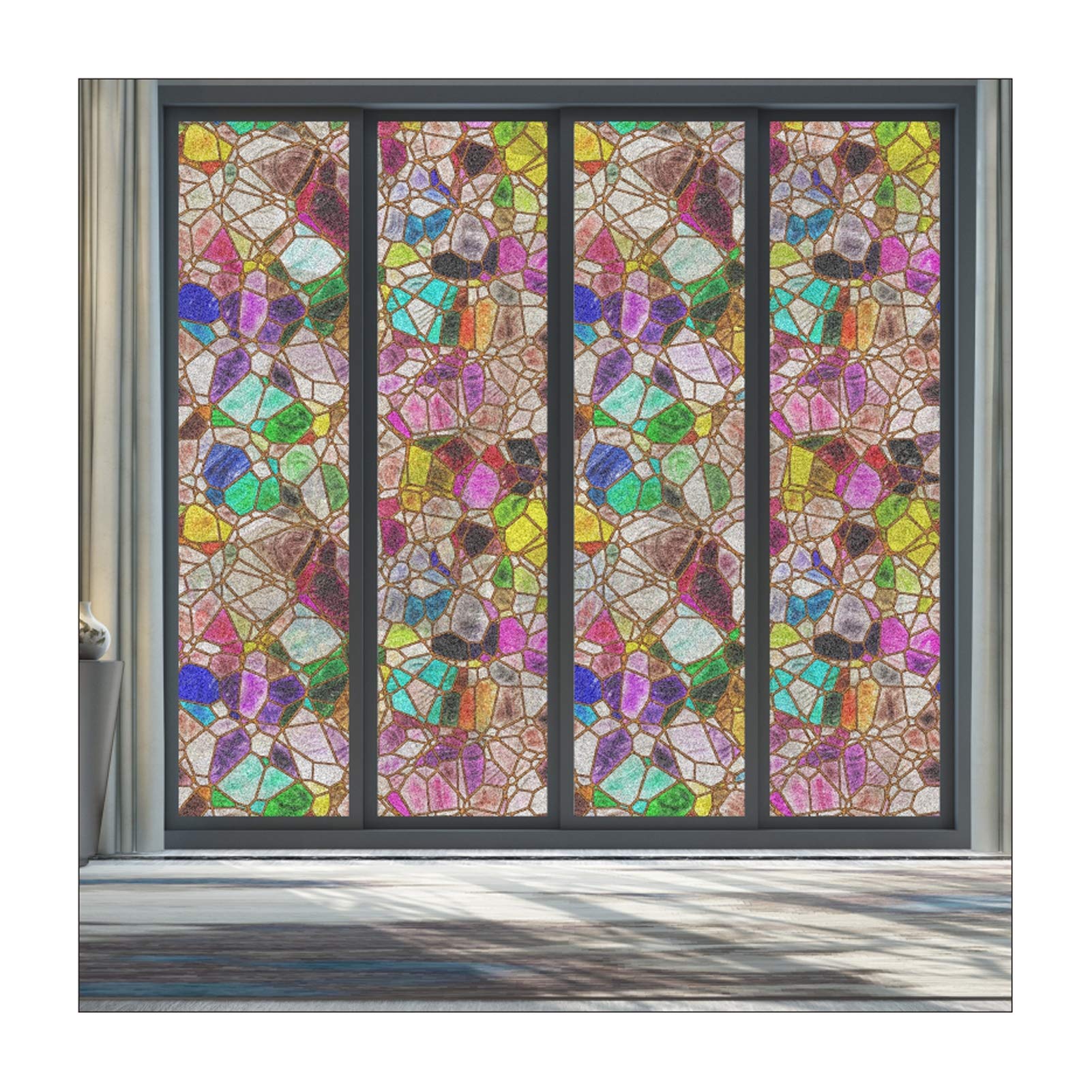 Stained Glass Applique Window Sticker