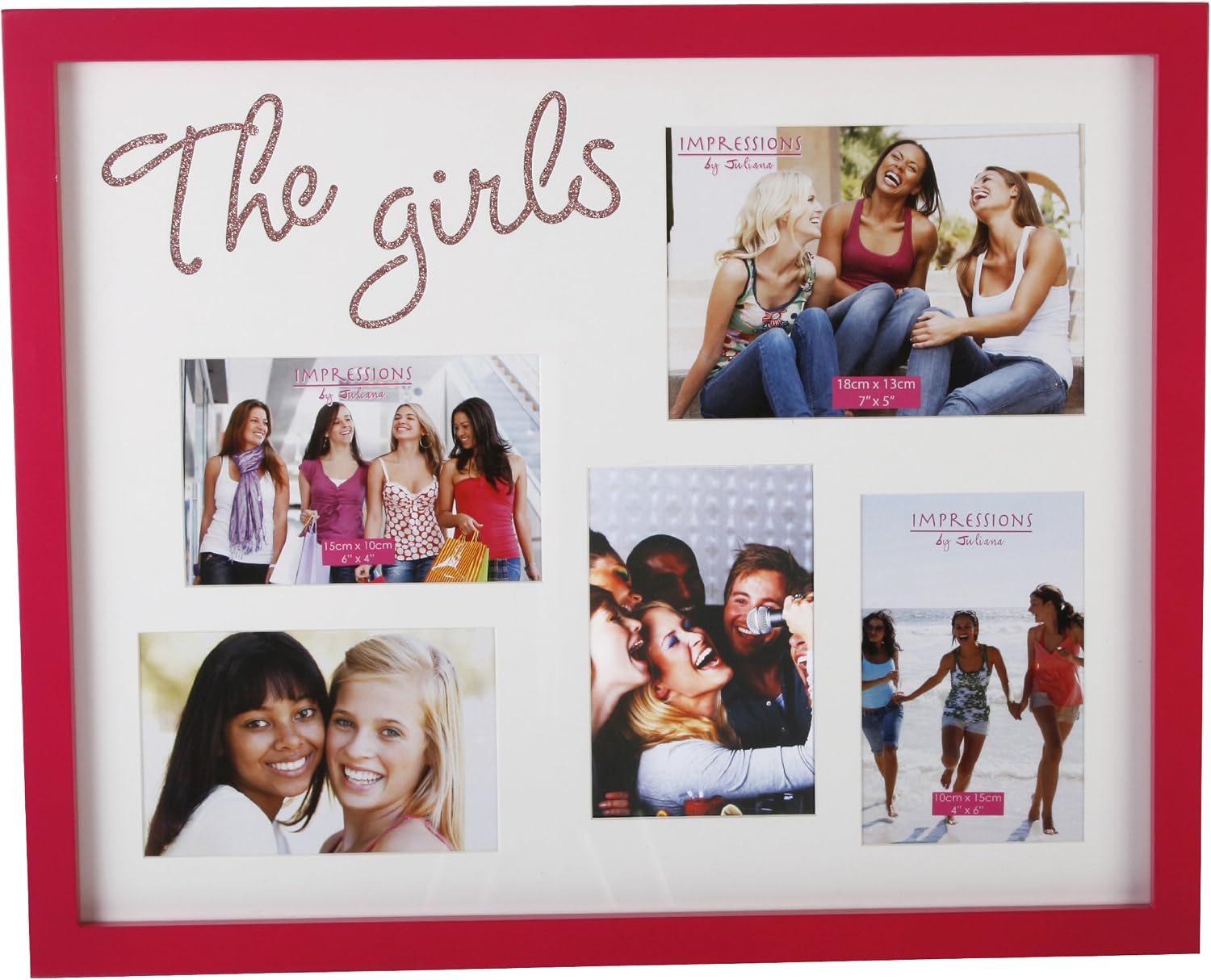 Amazon.com: Widdop Bingham Girl Talk MDF Multi Aperture Frame - The ...