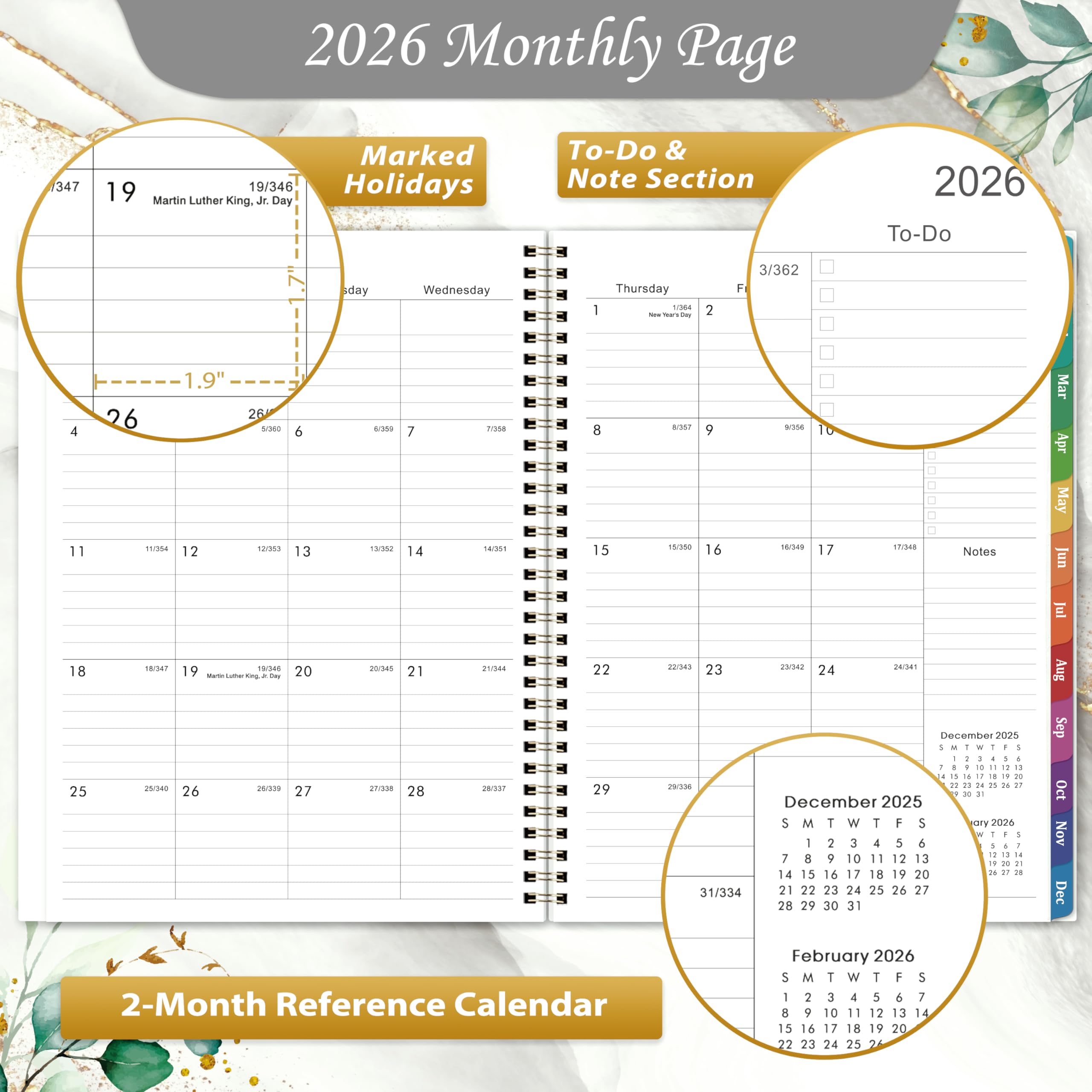 Snapklik.com : 2026 Planner - January - December 2026, 2026 Planner ...