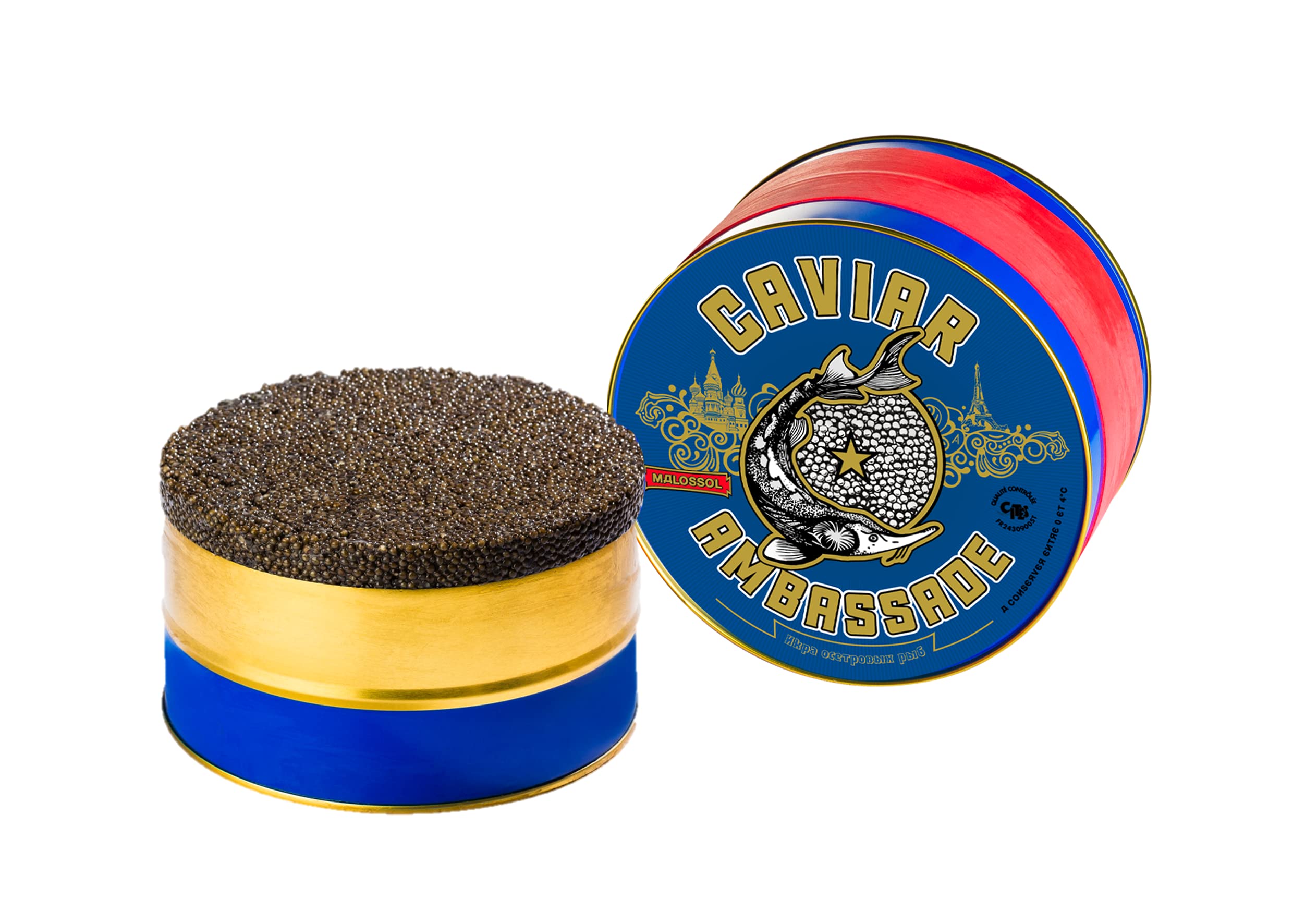 Caviar Baeri Français Boîte Origine – 500g - Acipenser baerii ...