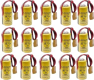 Amazon.com: HZH (15Pack) 3V BR-2 3A Lithium Battery BR17335 with Brown ...