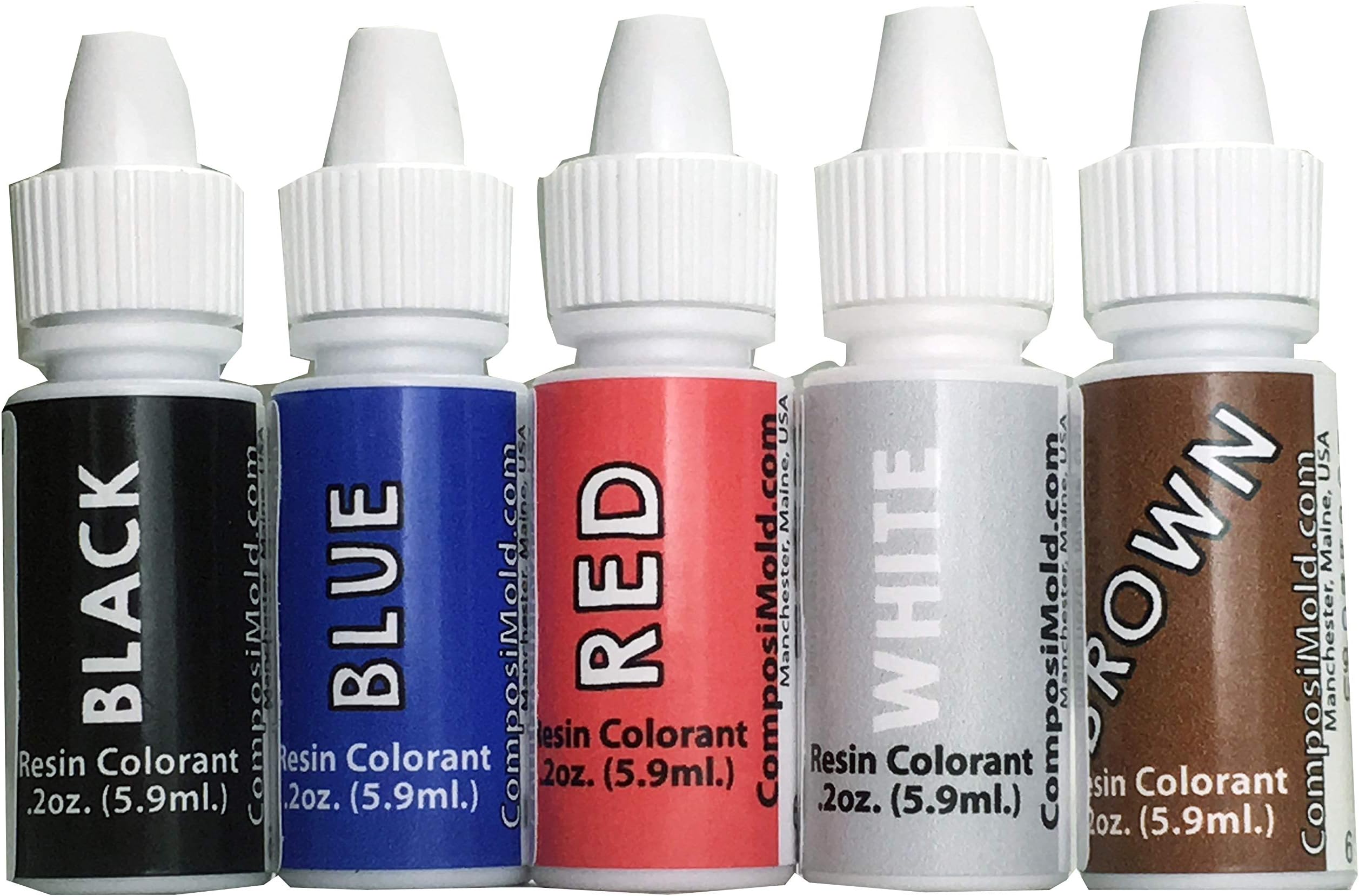 Amazon.com: Epoxy Resin Color Pigment (Dye) Popular Colors Kit Black ...