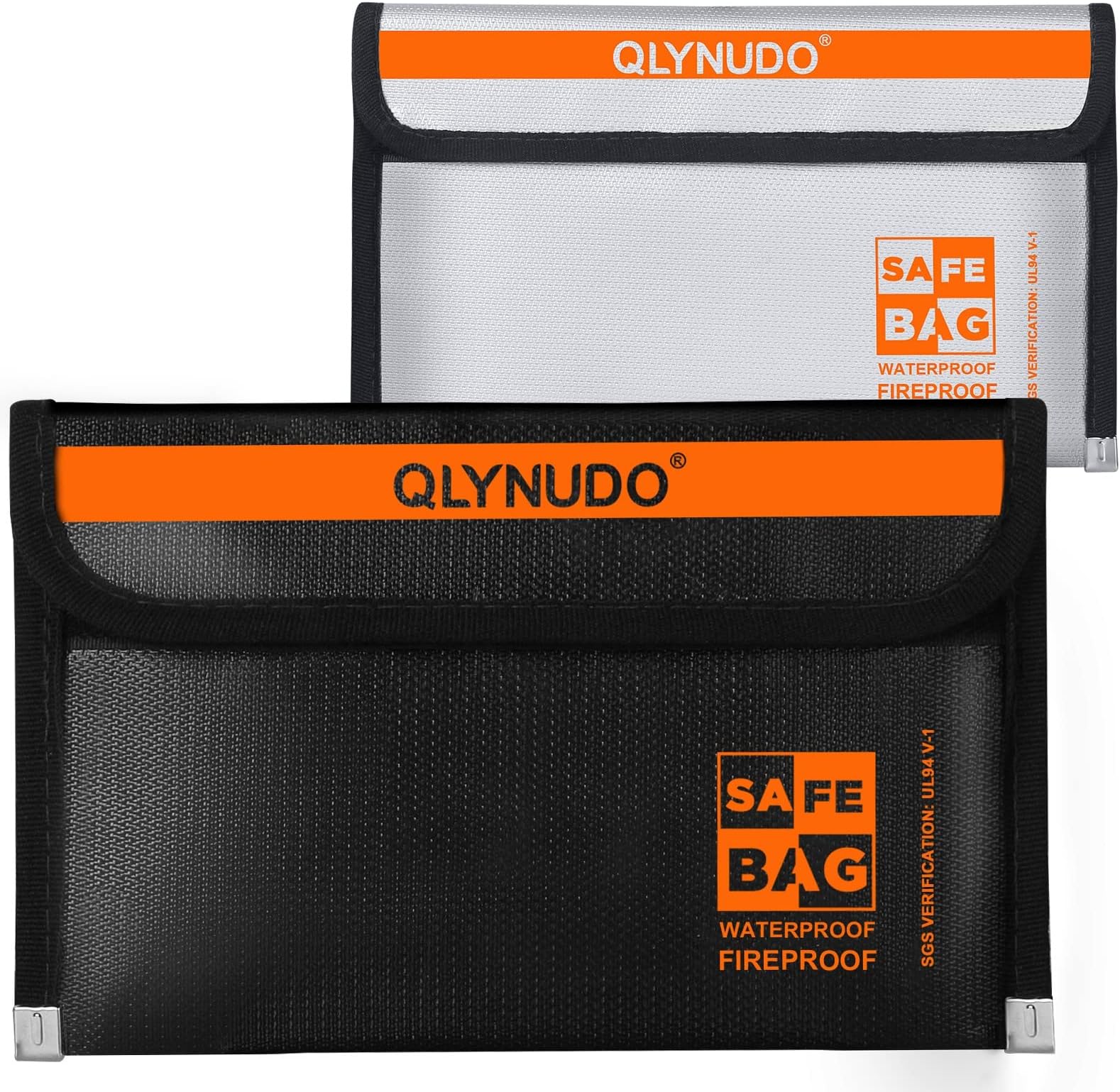 Amazon.com: MABOZOO Fireproof Money Organizer for Cash with 5 Zippers ...