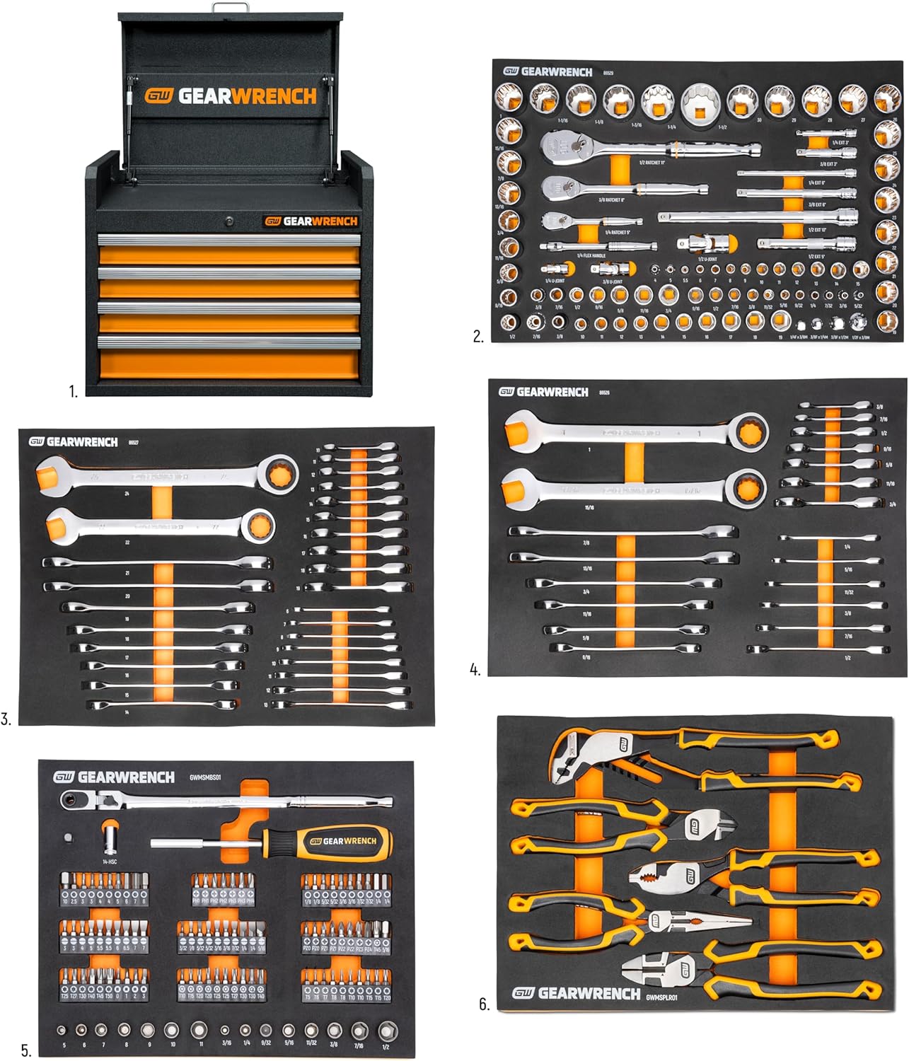 Amazon.com: GEARWRENCH Modular Tool Set | 26" 4 Drawer GSX Series Tool ...