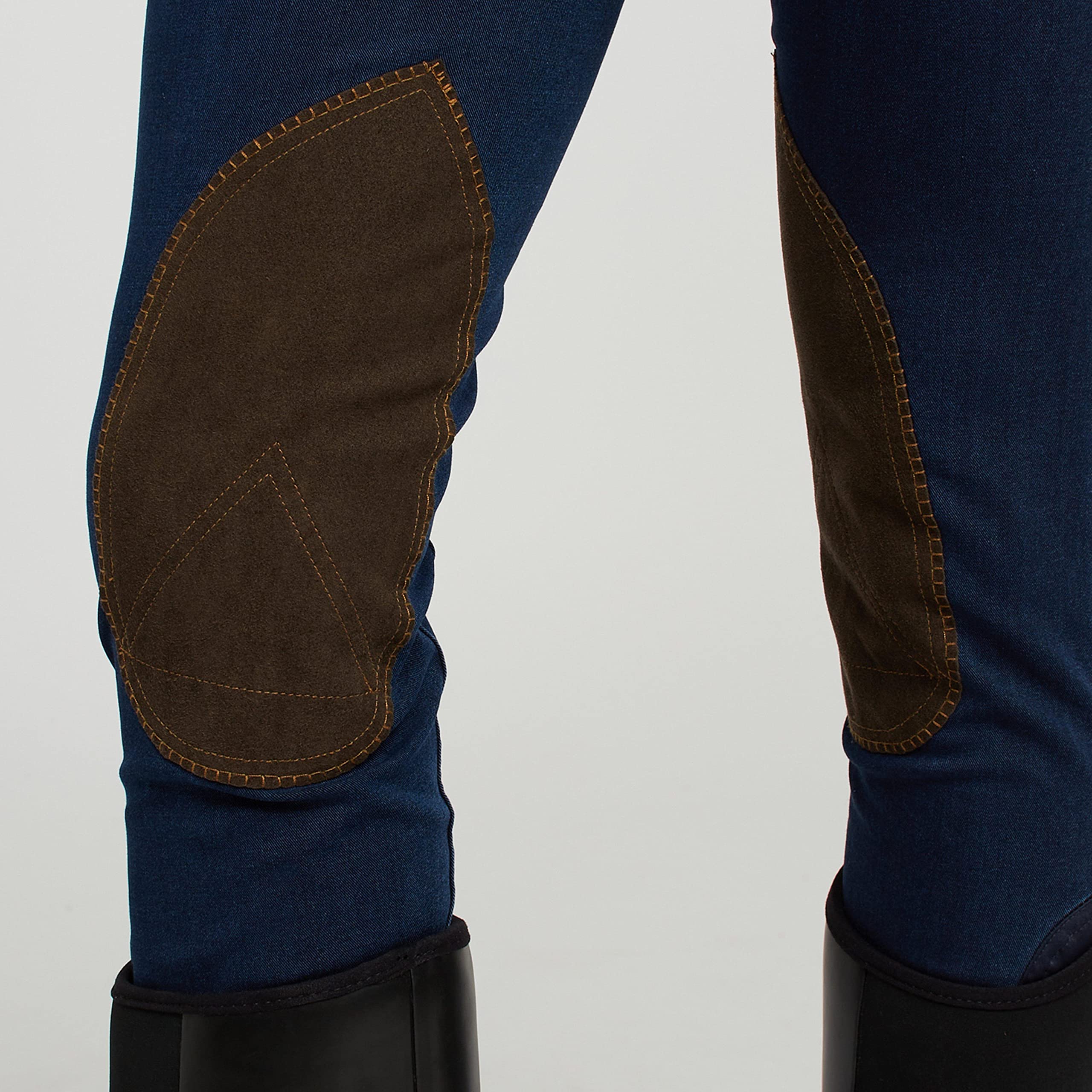 Snapklik.com : Dublin Shona Knee Patch Denim Breeches