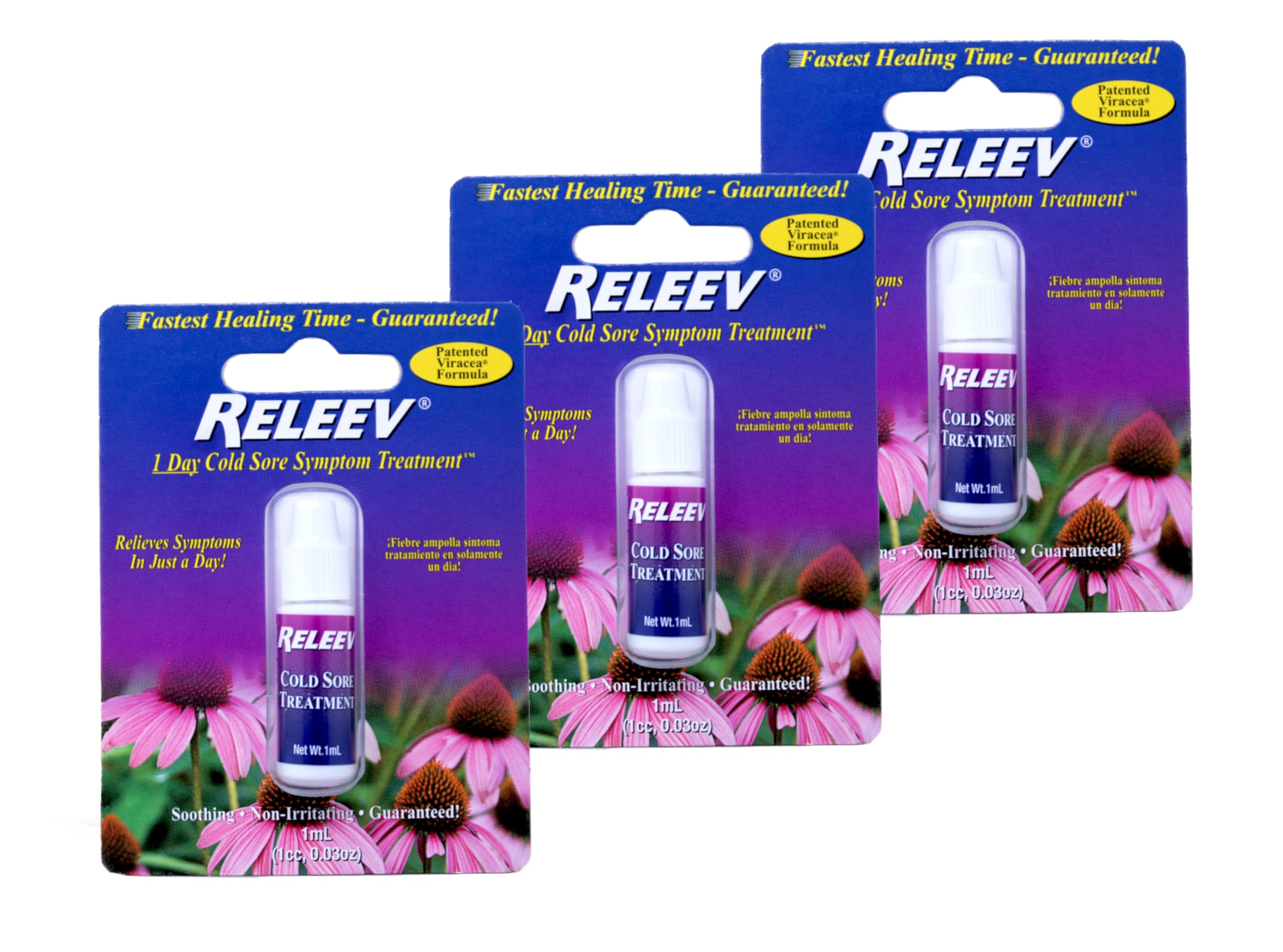 Amazon.com: Releev 1 Day Cold Sore Symptom Relief, Soothing Non ...