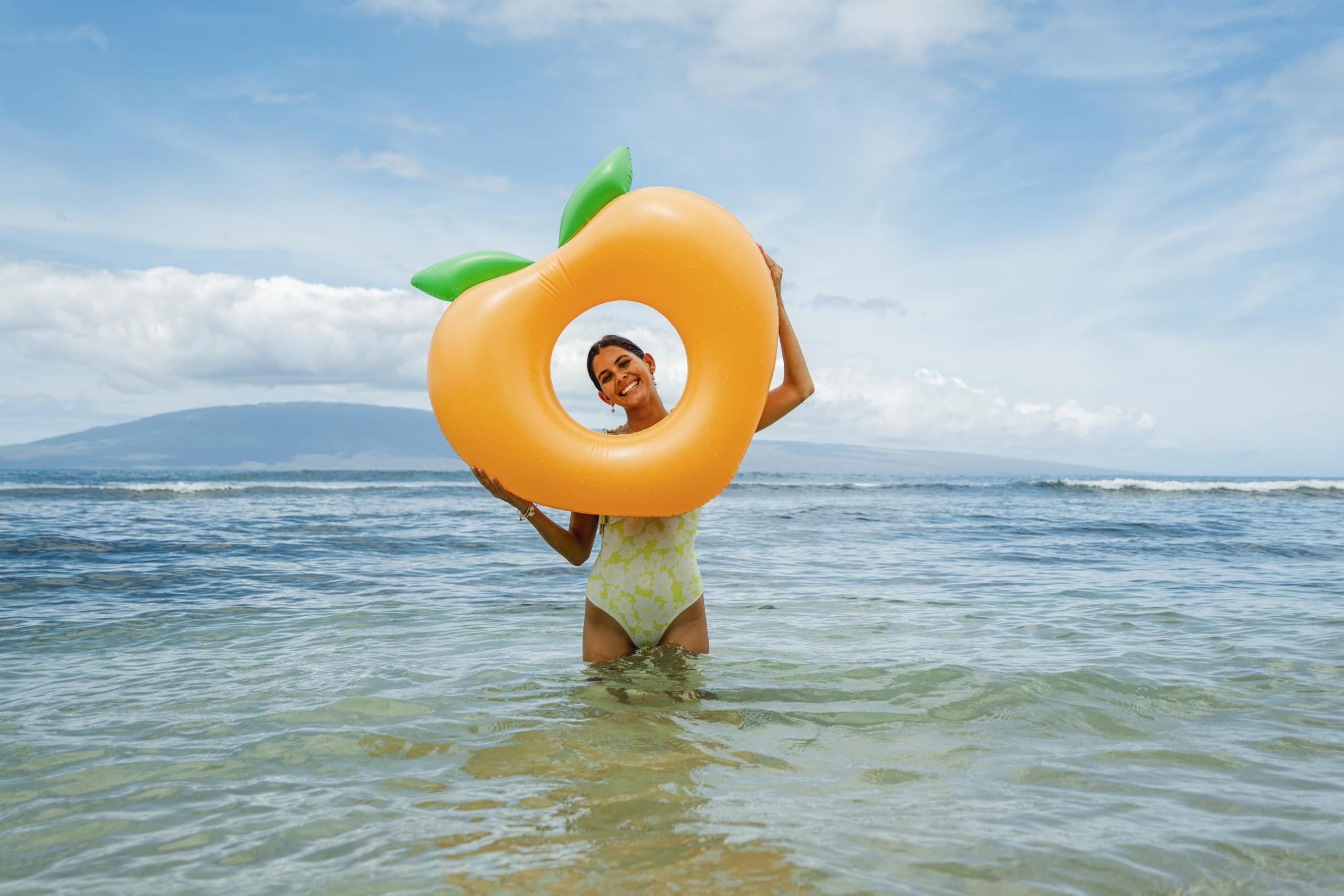 Snapklik.com : PoolCandy Inflatable 40" Peach Pool Tube