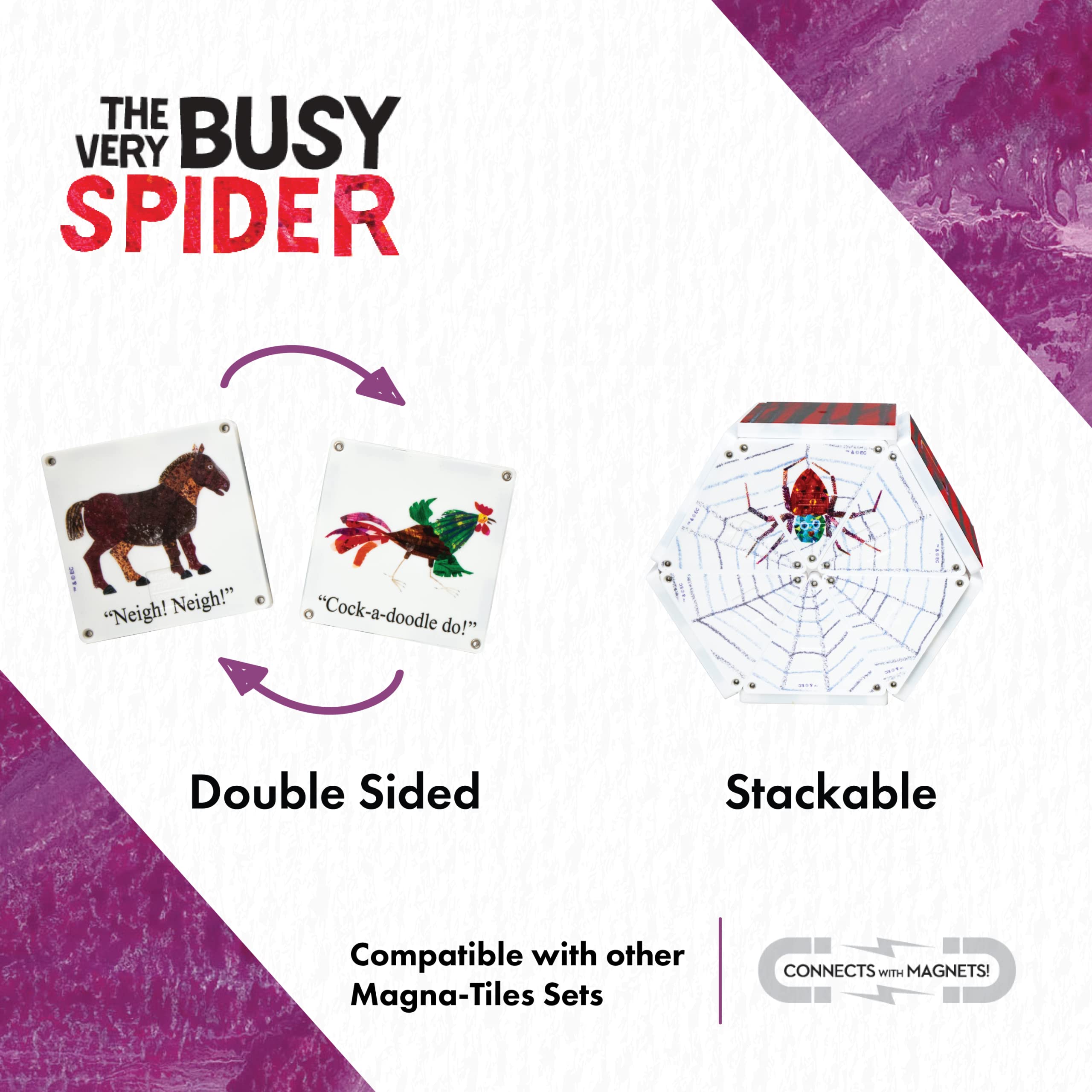 Snapklik.com : CreateOn Magna-Tiles The Very Busy Spider” Eric Carle