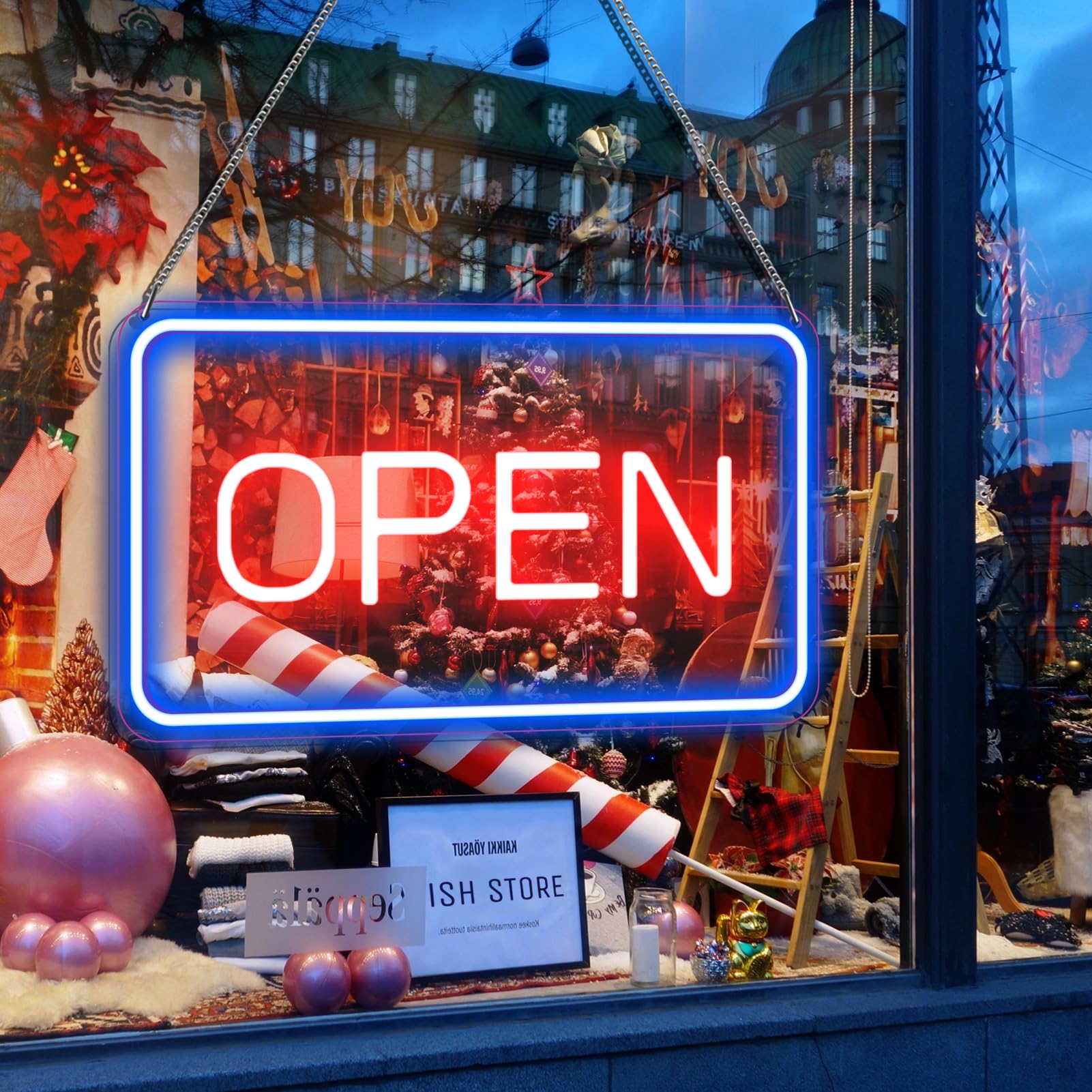 Snapklik.com : inSharePlus LED Neon Open Sign, 16x 9 Open Sign For ...