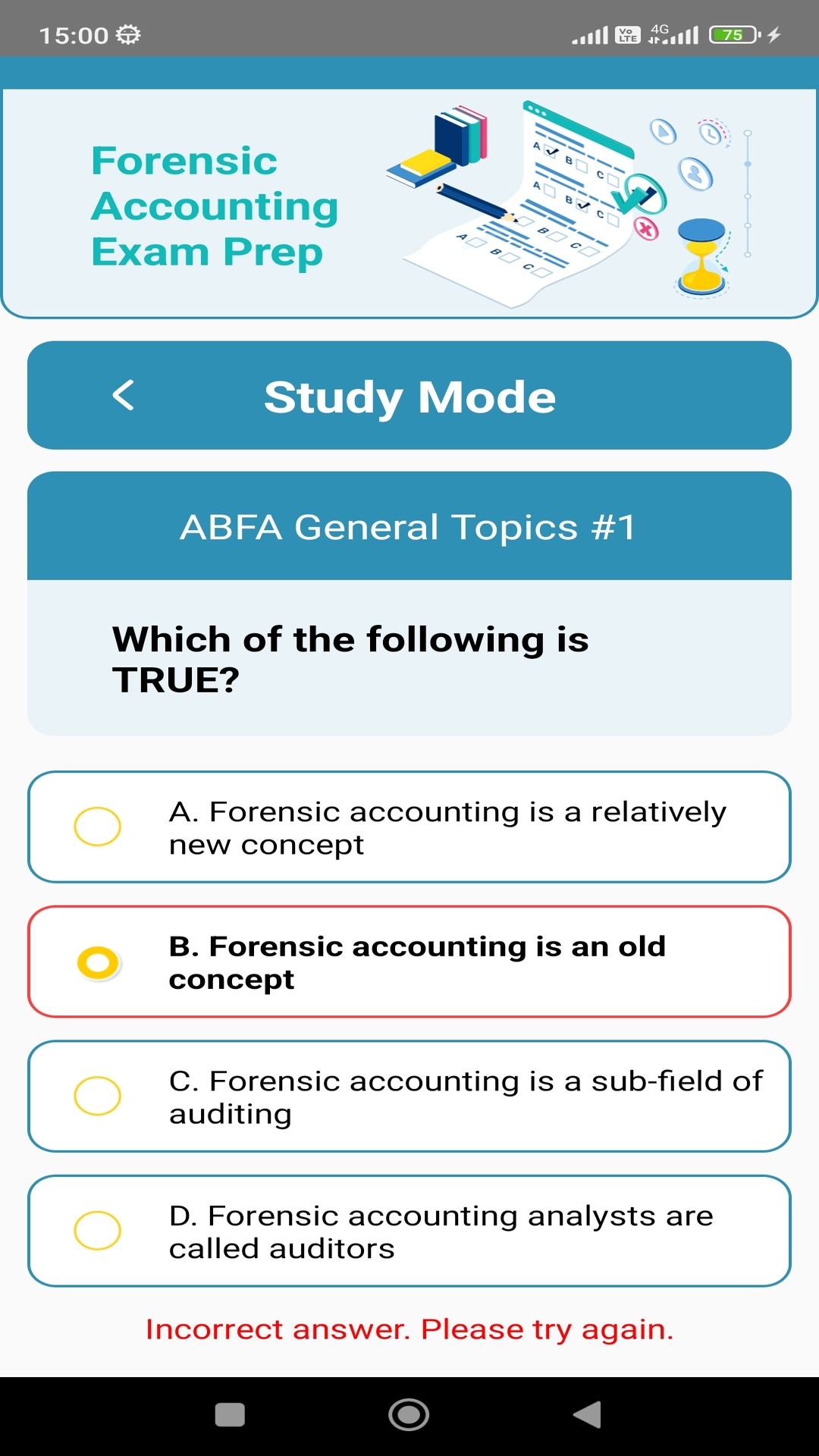 Forensic Accounting Exam Prep - App on Amazon Appstore