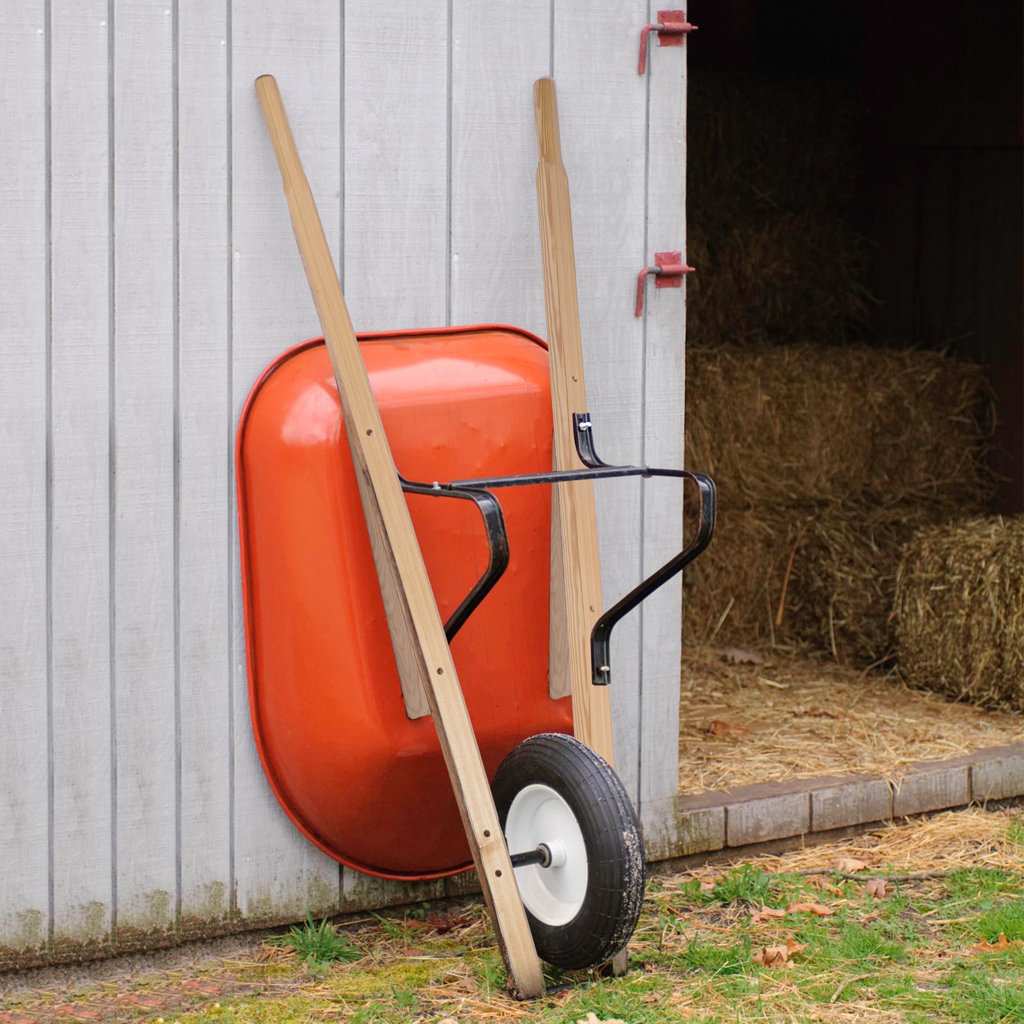 Snapklik.com : Uyoyous 1 Pair Wheelbarrow Handles Replacement 57" Wood ...