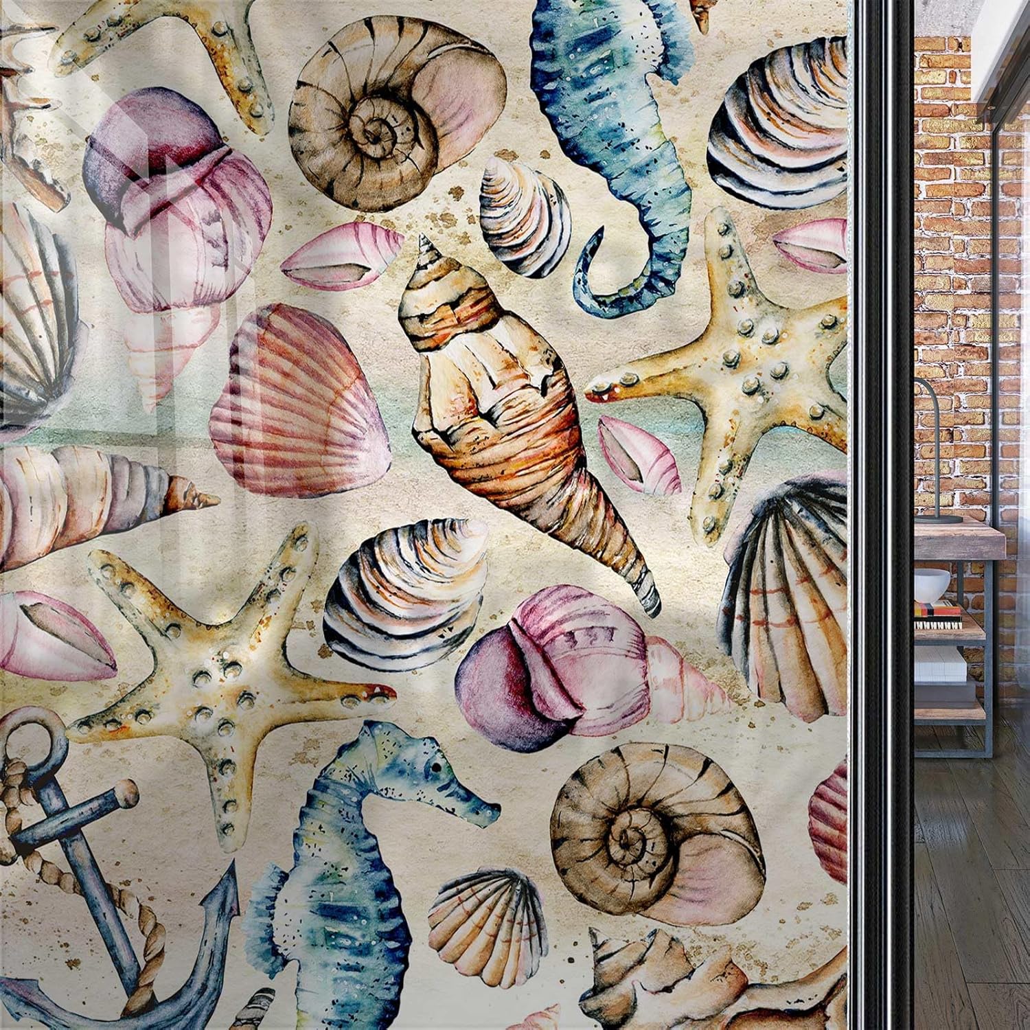 Amazon.com: Privacy Window Film Stained Glass Animails Window ...