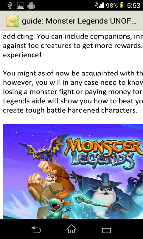 guide for MONSTER LEGENDS GAME - App on Amazon Appstore