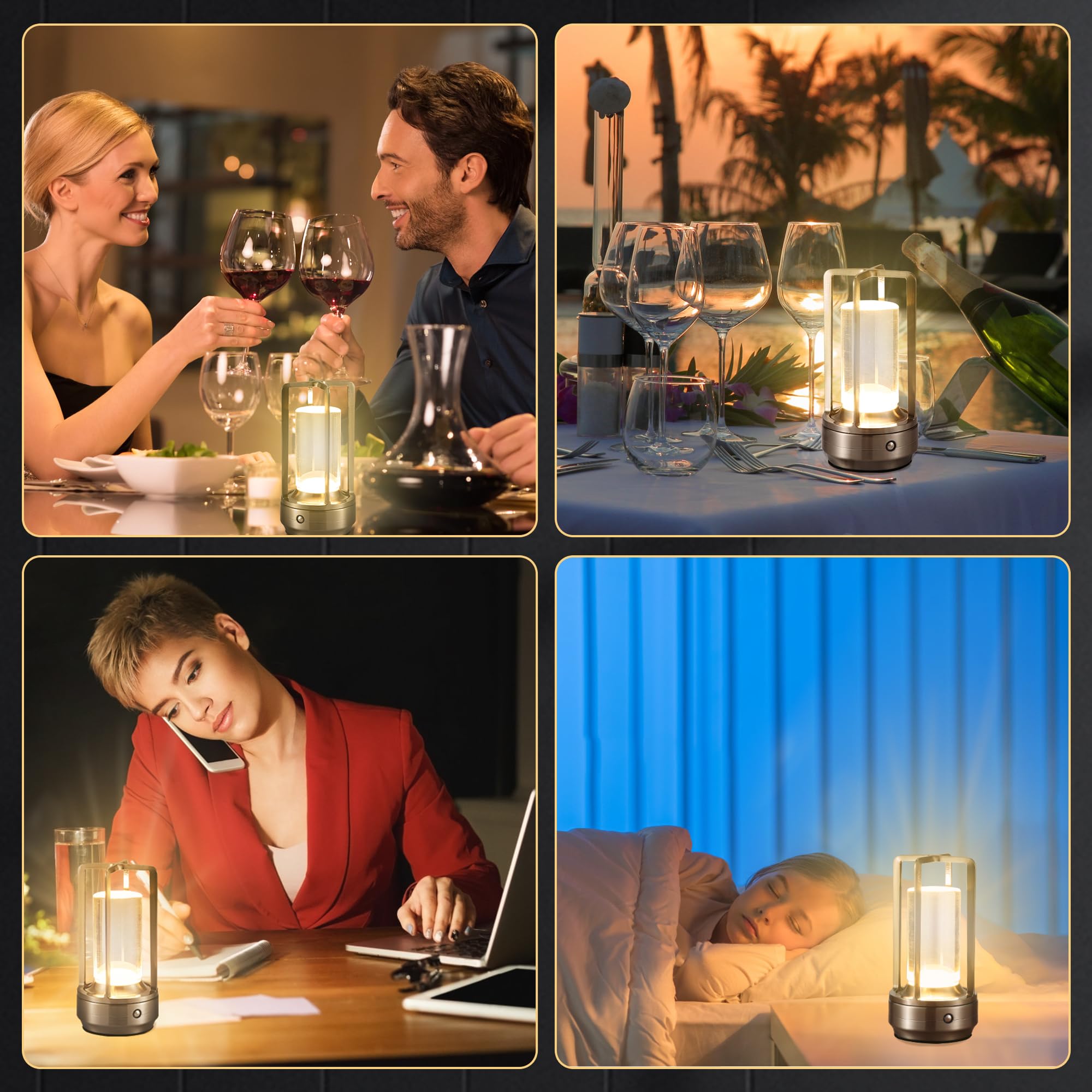 Idong Portable Cordless Table Lamp,LED Desk Lamp with Touch Control,3 ...