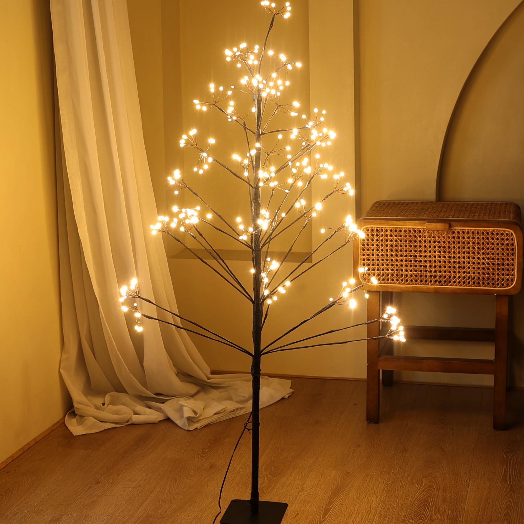 Snapklik.com : LUSHARBOR Lighted Tree 4FT 312 LED Lights Artificial ...