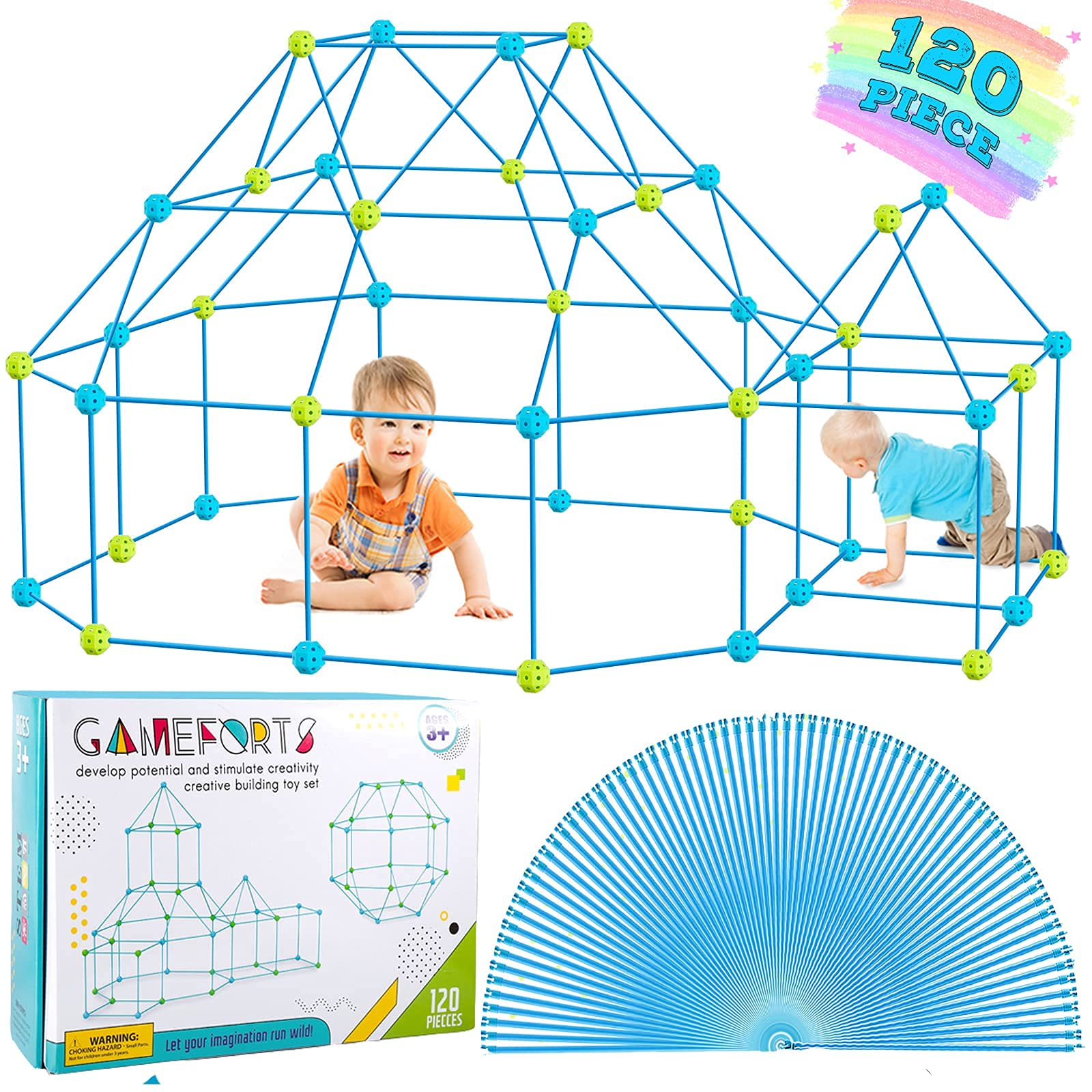 Buy Fort Building Making Kit for Kids Fort Maker 3 4 5 6 7 8 9 10 Years ...