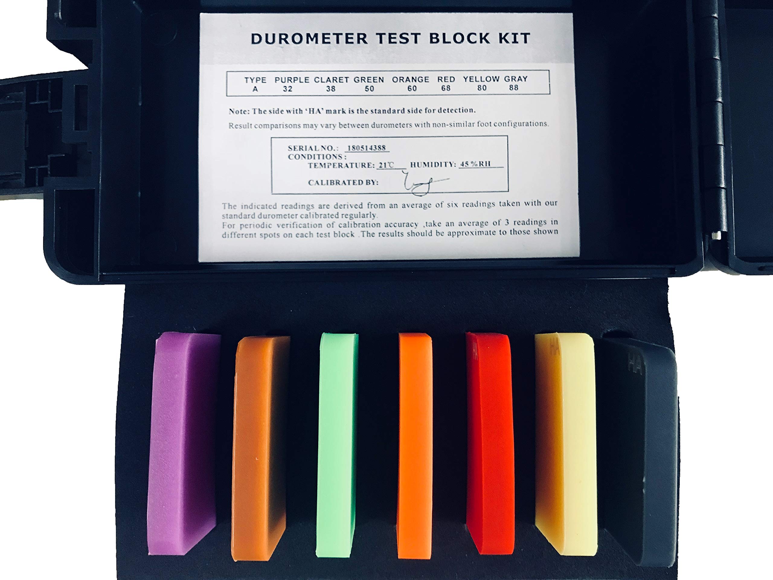 Buy TMTeck Shore Hardness Test Block Shore Hardness Test Block Type A ...