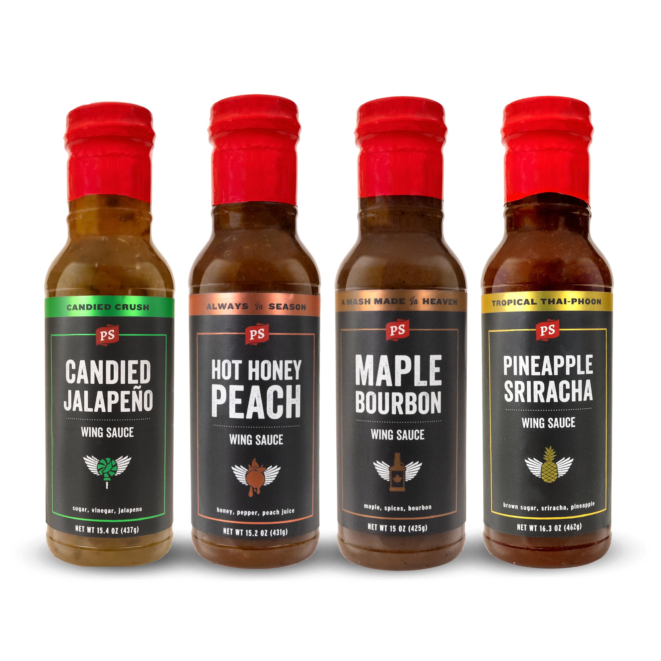 Amazon.com : PS Seasoning Chicken Wing Sauce 4 Pack - Chicken Wing ...