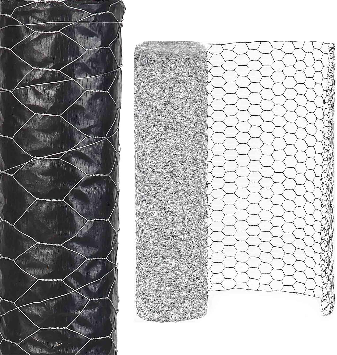 1.2m X 50m Chicken Wire Mesh Roll Hot Dip Galvanised Welded Mesh Garden ...