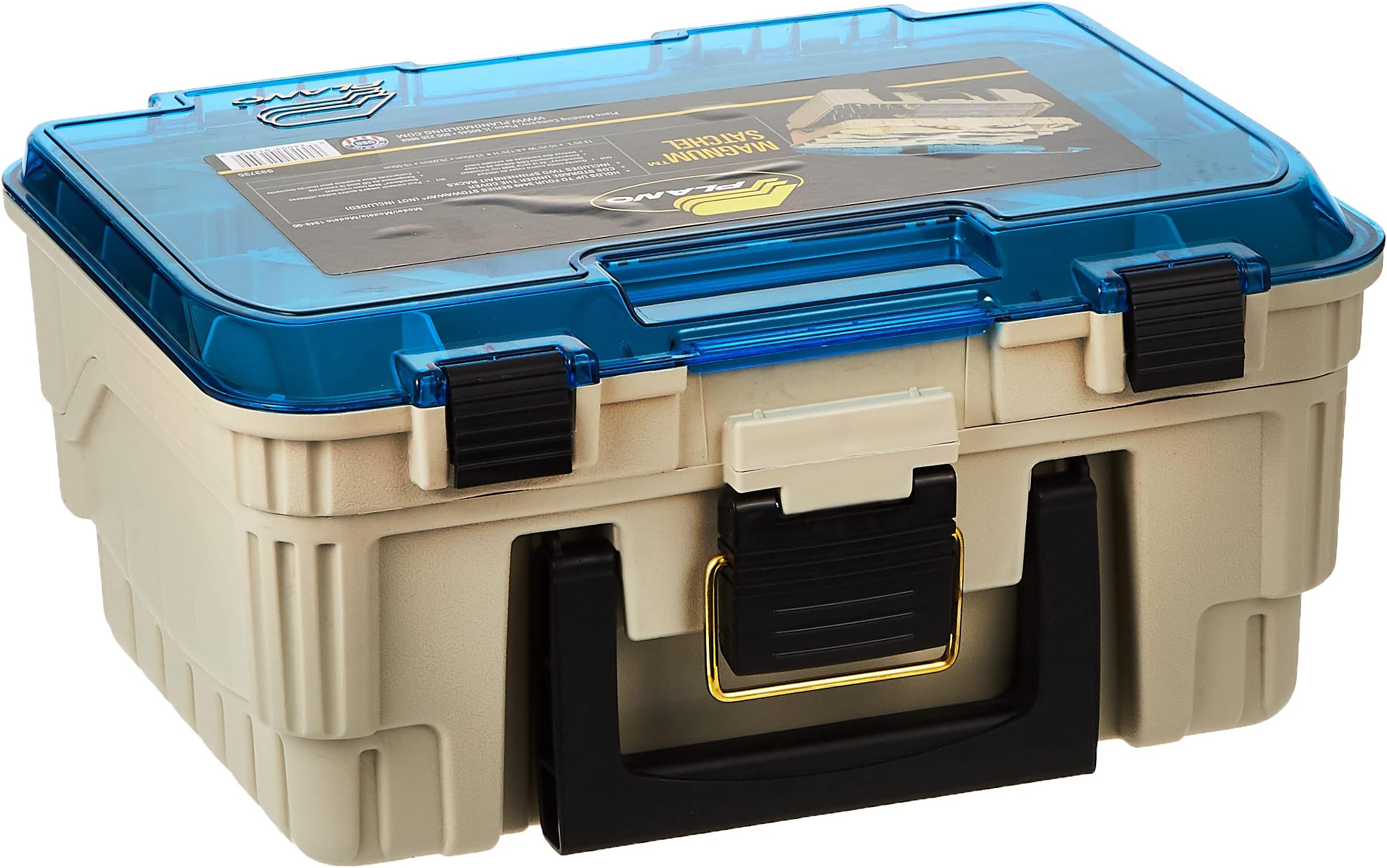 Plano 134900 Two Level Magnum 3449 Tackle Box, Beige/Blue, Tackle Boxes ...